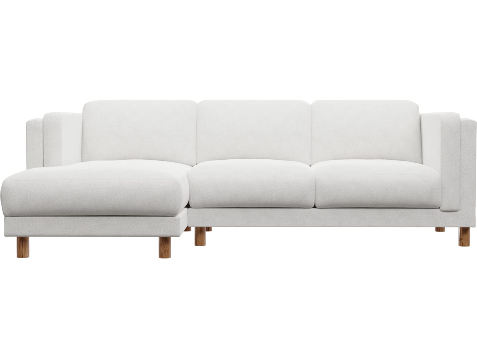 Buy Hayes Noa Fog Chaise Sofa - 3 Seater - James Lane Australia
