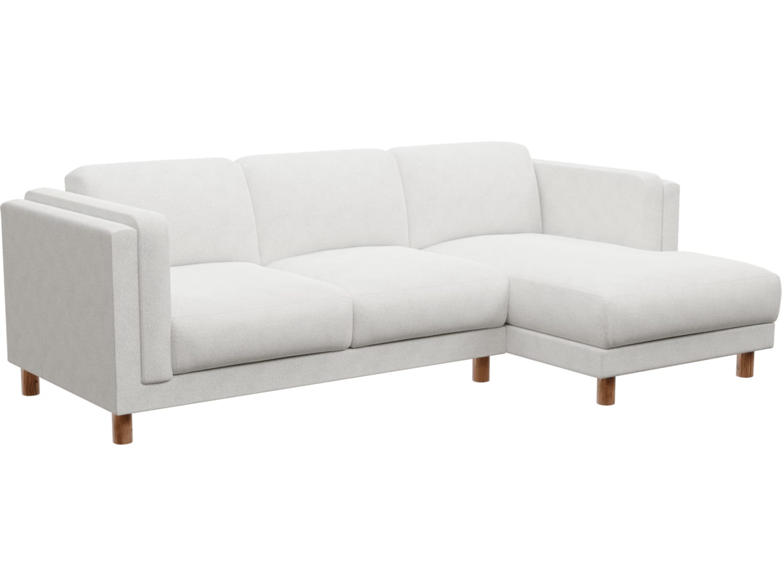 Buy Hayes Noa Fog Chaise Sofa - 3 Seater - James Lane Australia