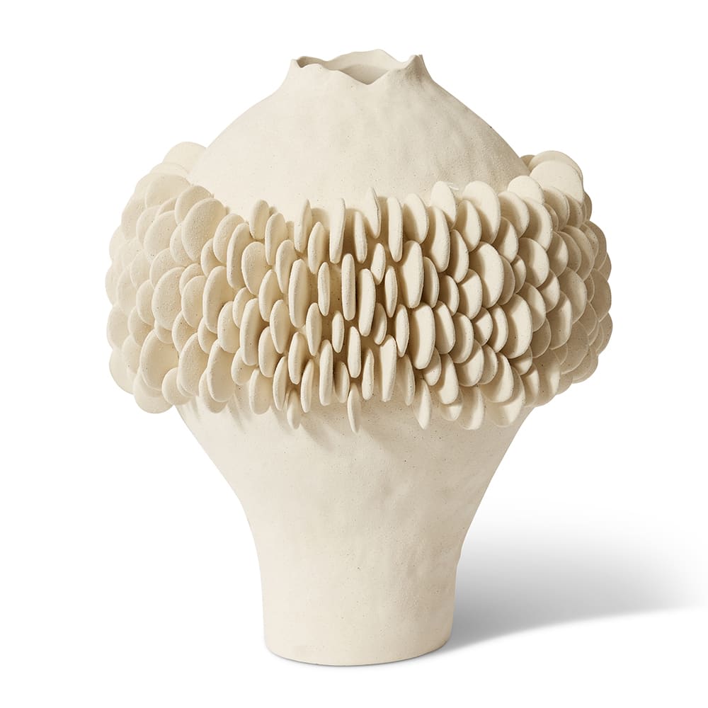 Buy Leander (DS) Vessel Ivory - 35 x 35 x 45cm - Elme Living Australia
