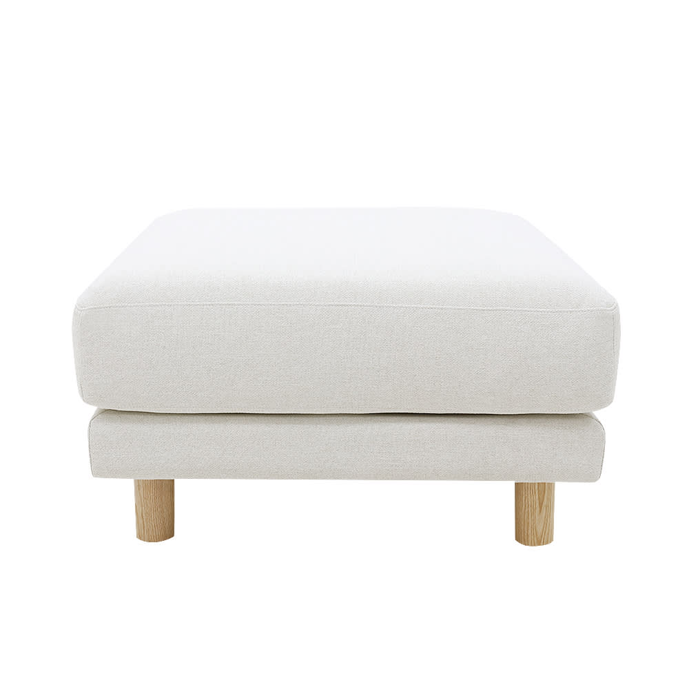 Buy Hayes California Ivory Ottoman - James Lane Australia