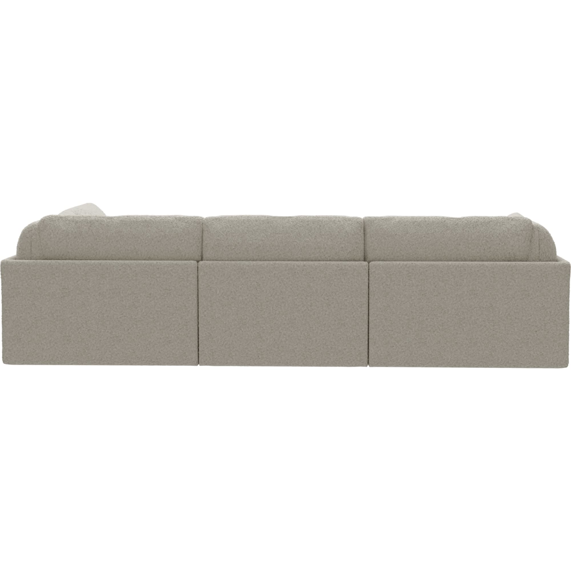 Buy Finley Boucle Ivory Modular Sofa - 5 Seater RAF Terminal - James ...