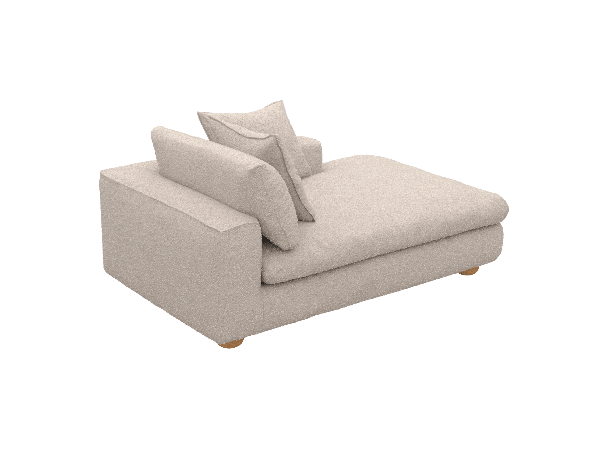 Buy Tully MKII Boucle Pumice Sofa Module Chaise RAF - James Lane Australia