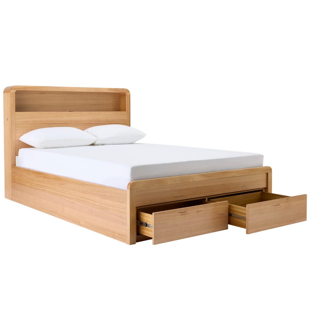 Shop Chloe Gas Lift Storage Bed & Drawers & Bookend with USB & LED at ...