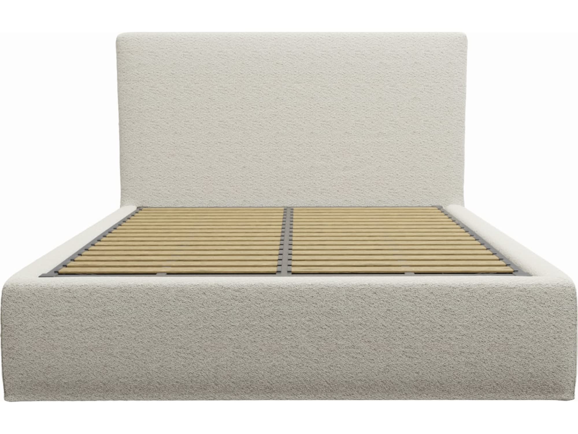 Shop Willow Gas Lift Bed Boucle Ivory at Sleeping Giant Australia
