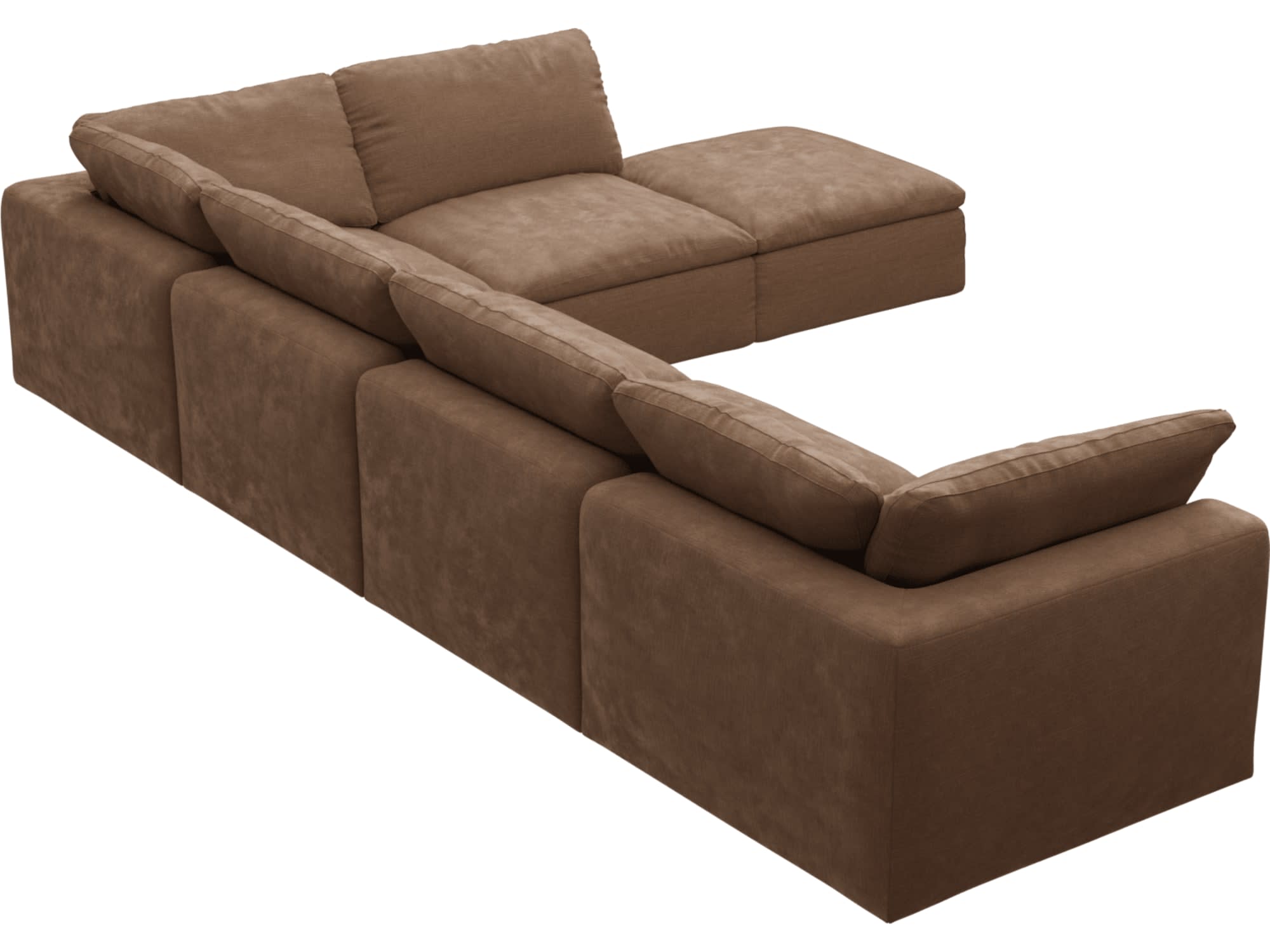 Buy Cloud Deep Tribute Chestnut Modular Sofa - 6 Piece - James Lane ...