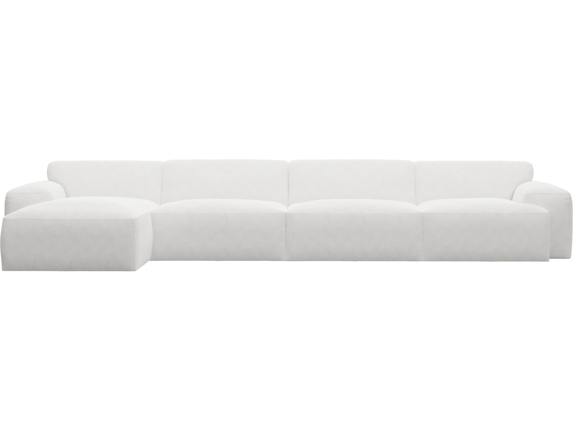 Buy Copenhagen Noa Fog Chaise Sofa - 4 Seater - James Lane Australia