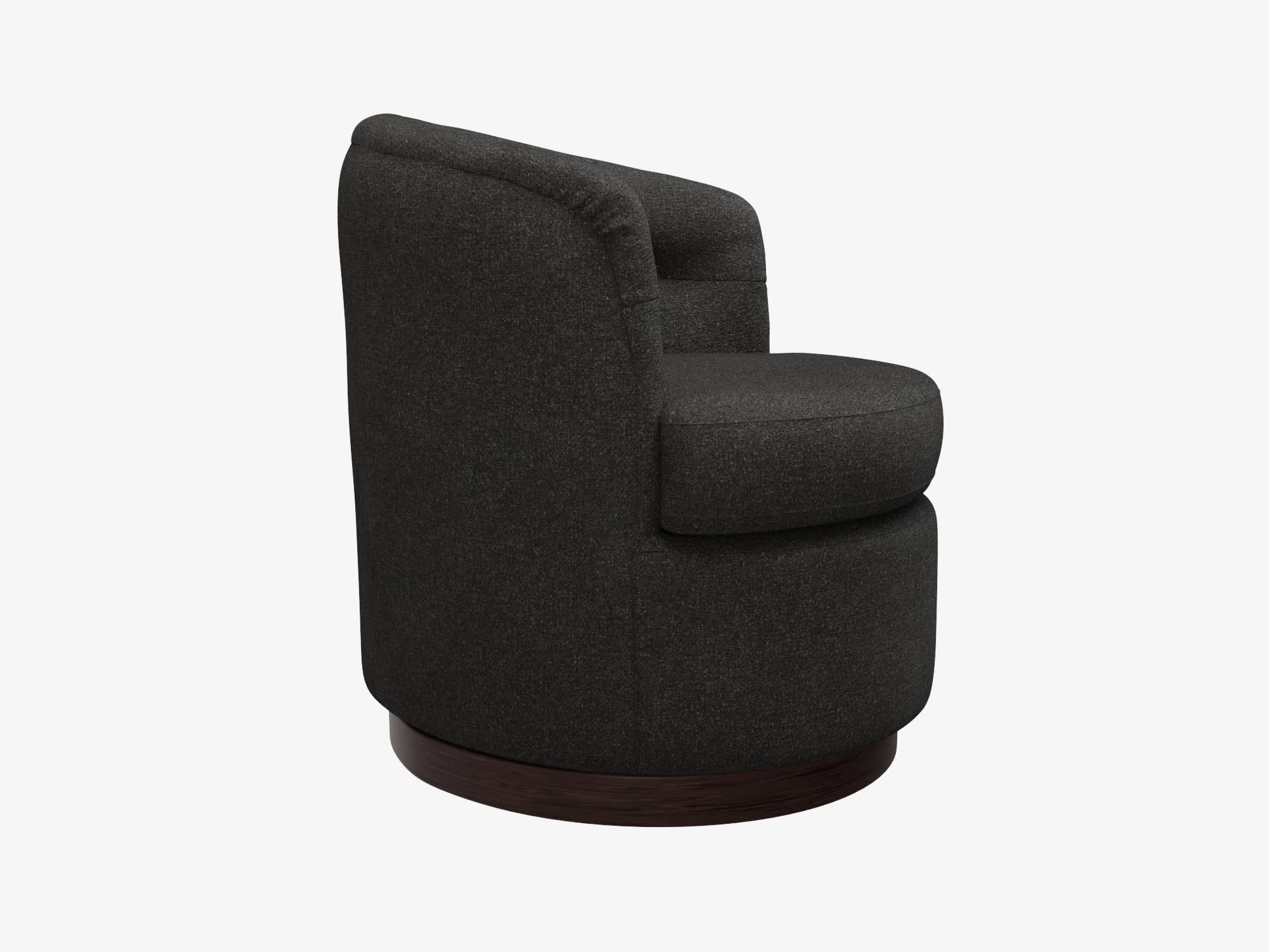 Buy Penelope Swivel Chair California Charcoal - James Lane Australia