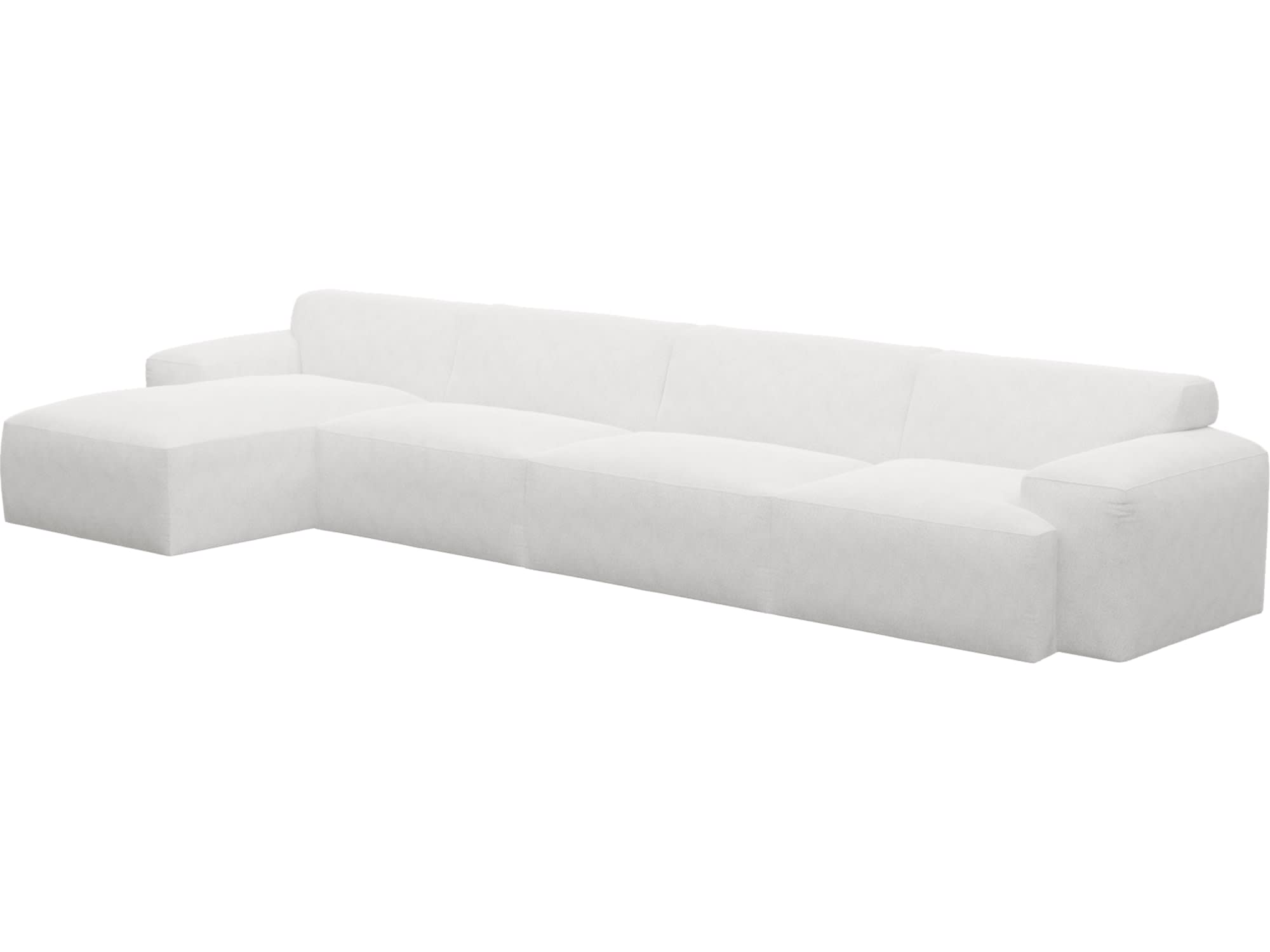 Buy Copenhagen Noa Fog Chaise Sofa - 4 Seater - James Lane Australia