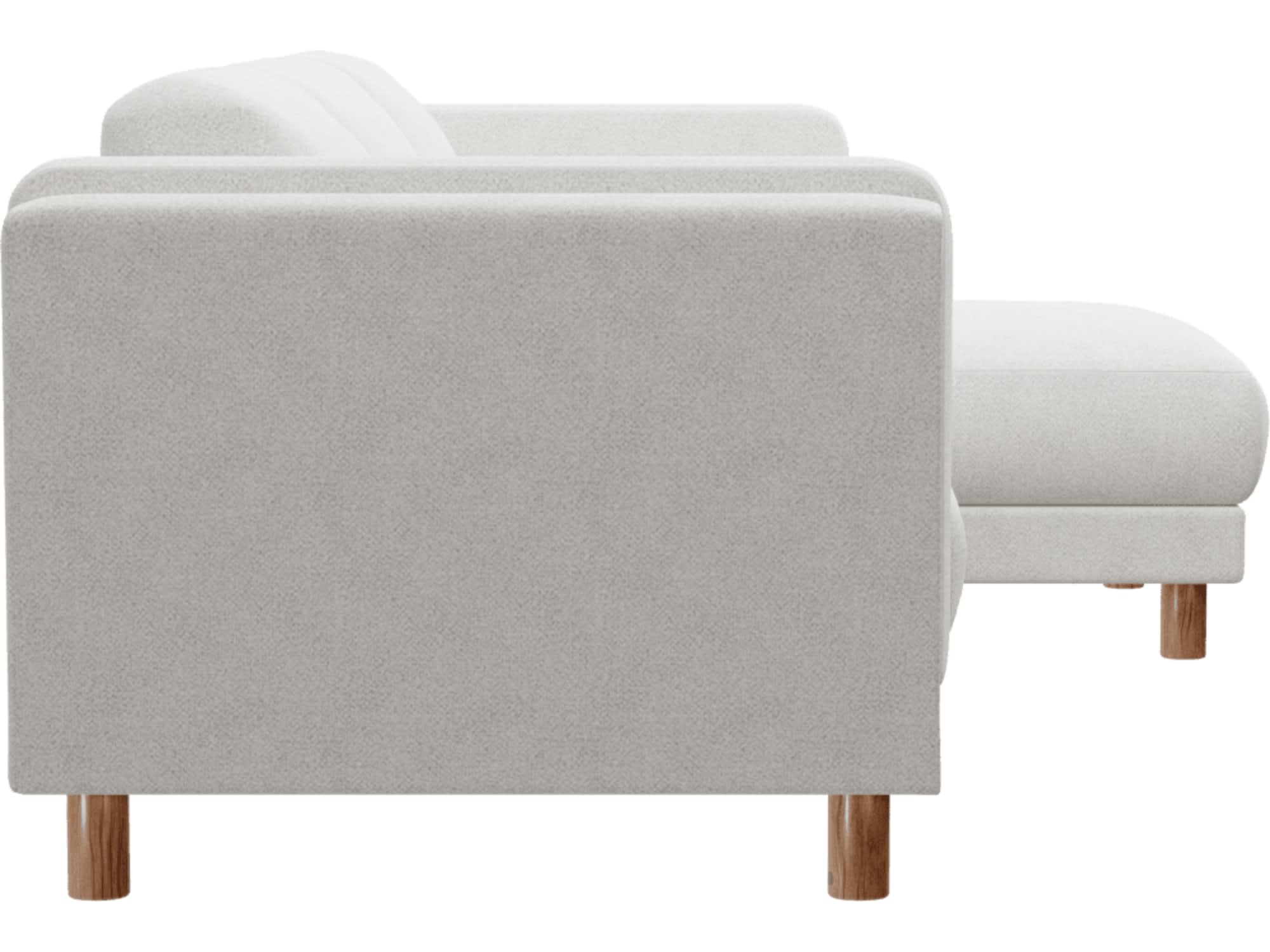 Buy Hayes Noa Fog Chaise Sofa - 3 Seater - James Lane Australia