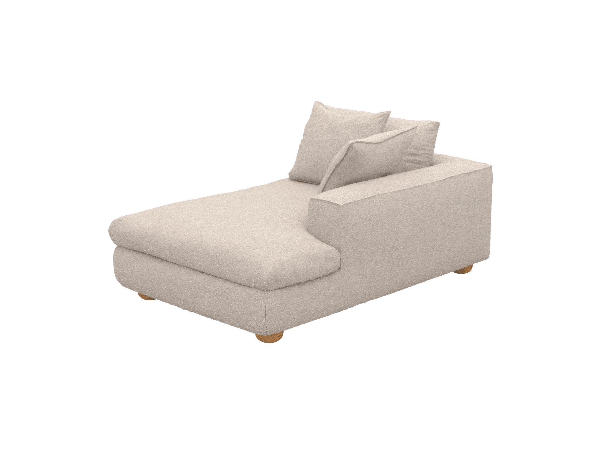 Buy Tully MKII Boucle Pumice Sofa Module Chaise RAF - James Lane Australia