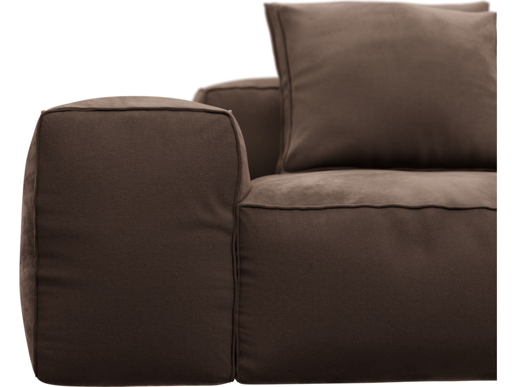 Buy Riley Muse Chocolate Modular Sofa - 2 Seater - James Lane Australia