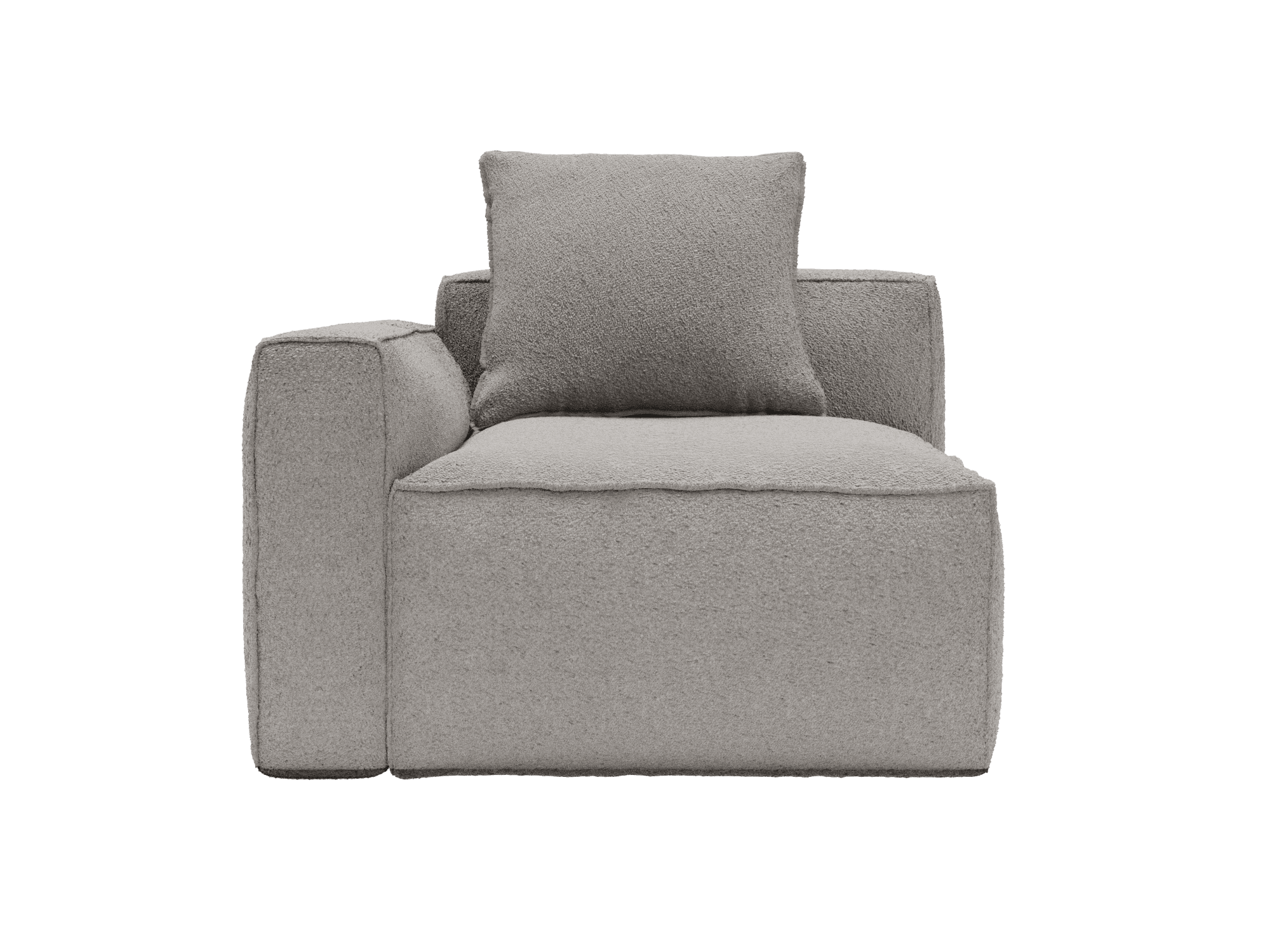 Buy Riley Apt Boucle Pumice Left Arm Facing Chair Module - James Lane ...