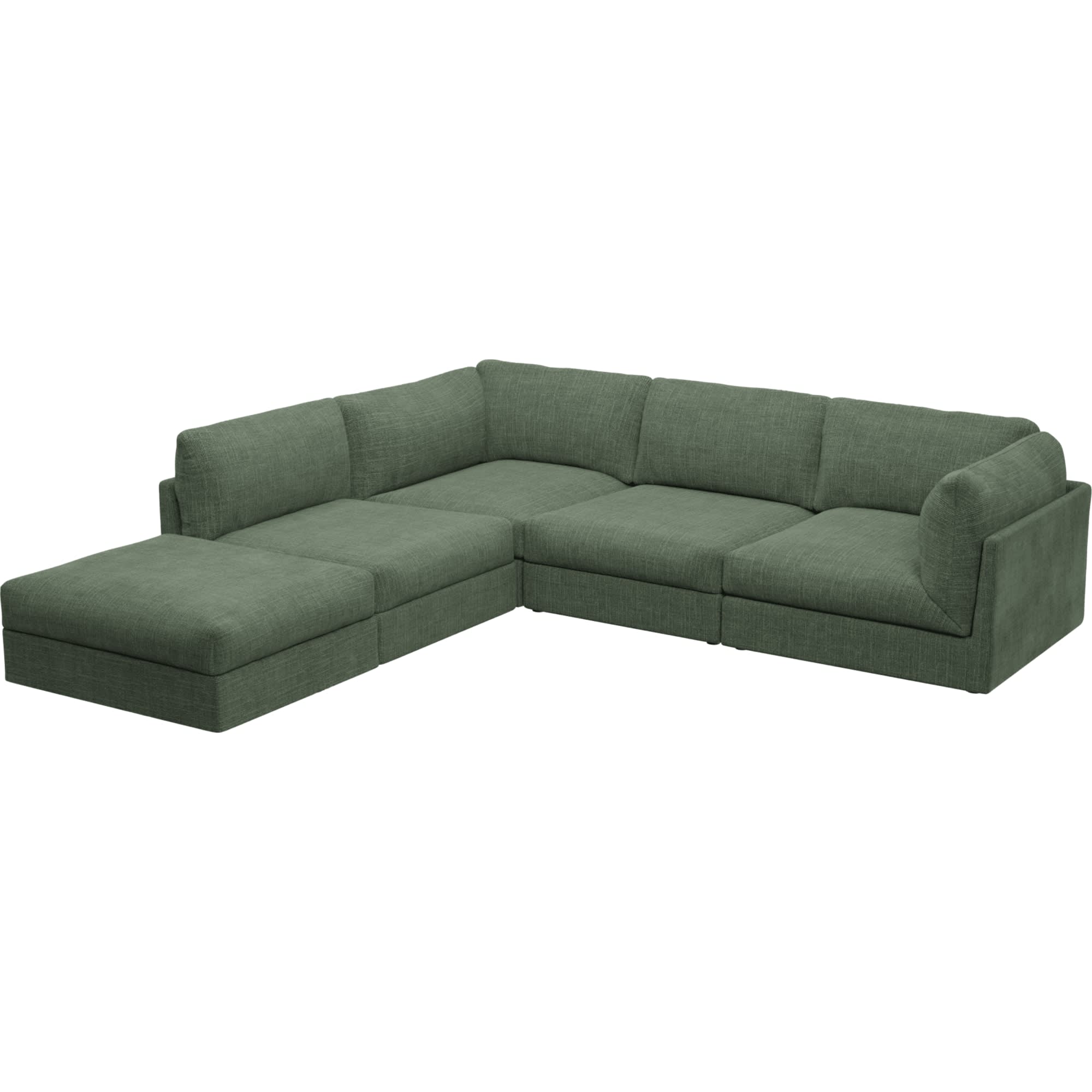 Buy Finley Tribute Dark Jade Modular Sofa - 5 Seater LAF Terminal ...