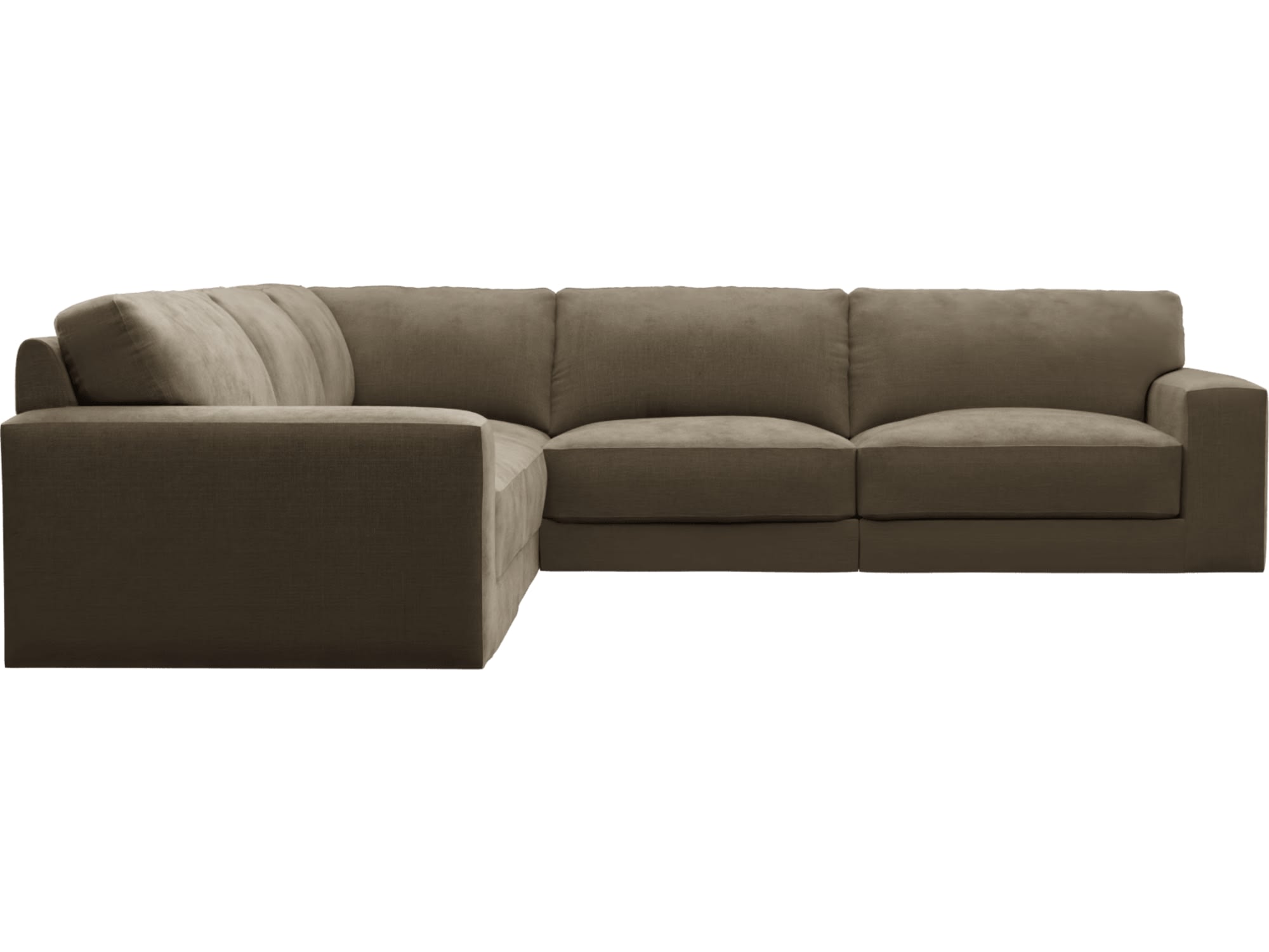 Buy Monica Tribute Walnut Corner Sofa - 5 Seater - James Lane Australia