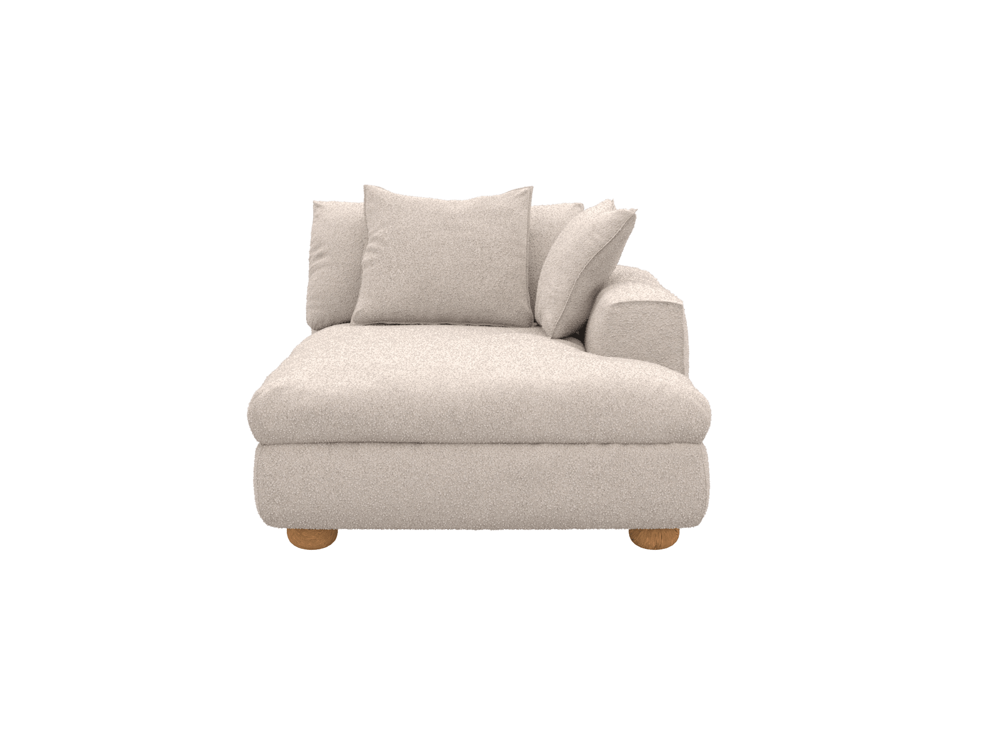 Buy Tully MKII Boucle Pumice Sofa Module Chaise RAF - James Lane Australia