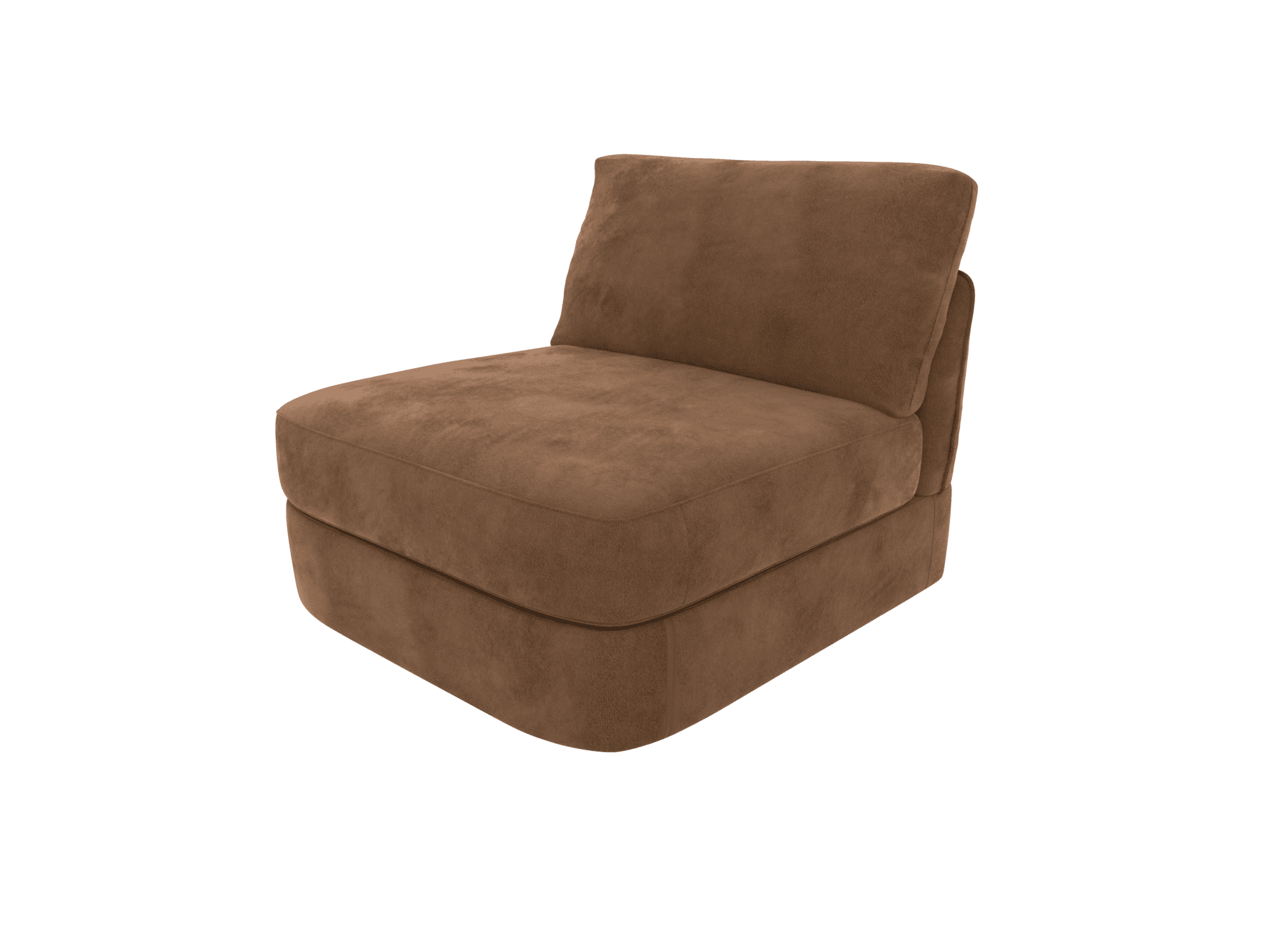Buy Esme Blaze Mocha Armless Sofa Chair Module - James Lane Australia