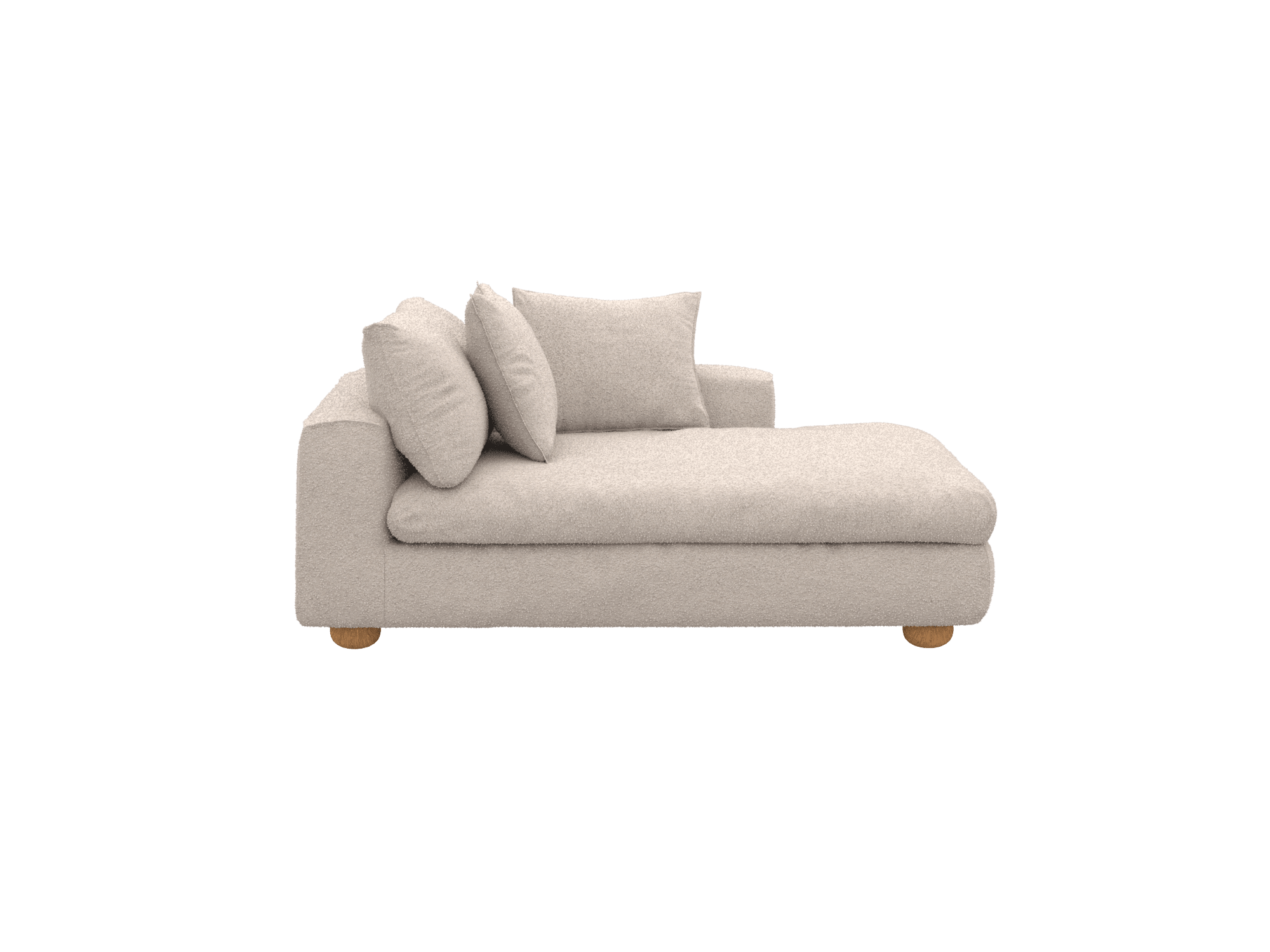 Buy Tully MKII Boucle Pumice Sofa Module Chaise RAF - James Lane Australia