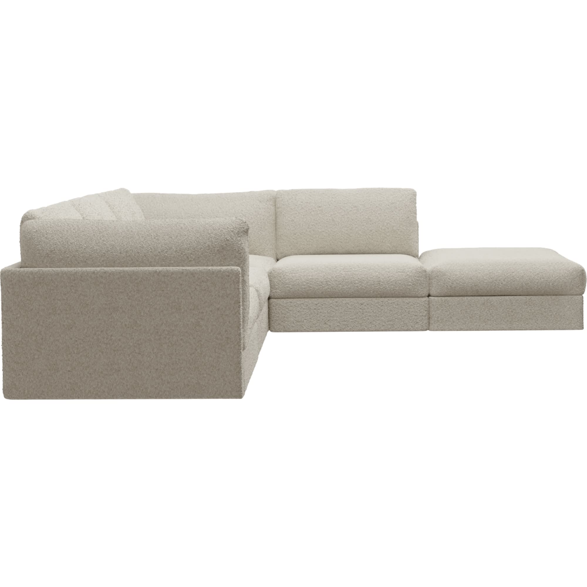 Buy Finley Boucle Ivory Modular Sofa - 5 Seater RAF Terminal - James ...