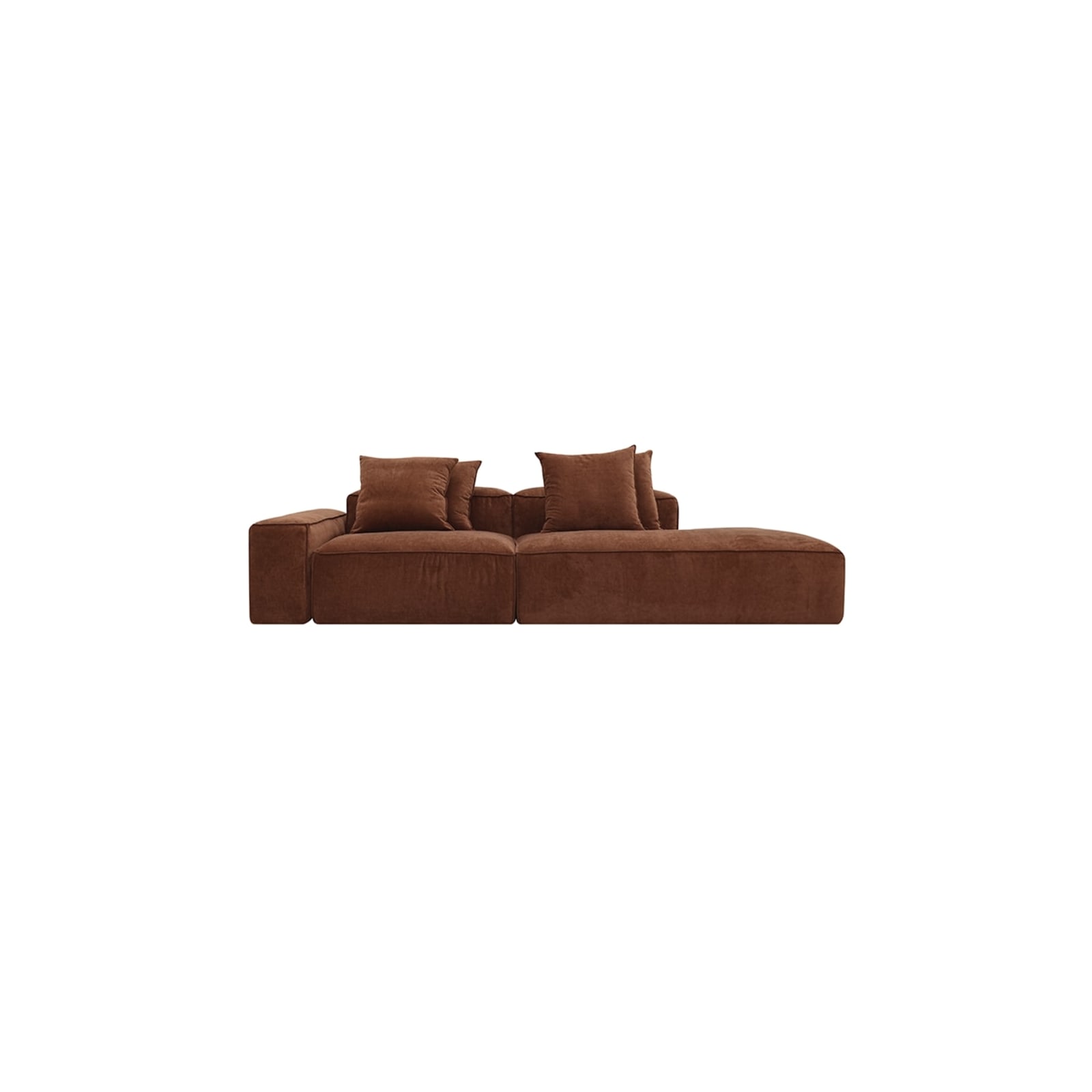 Buy Riley Muse Rust Modular Sofa - 1x Arm, 1x Armless, 1x Right ...