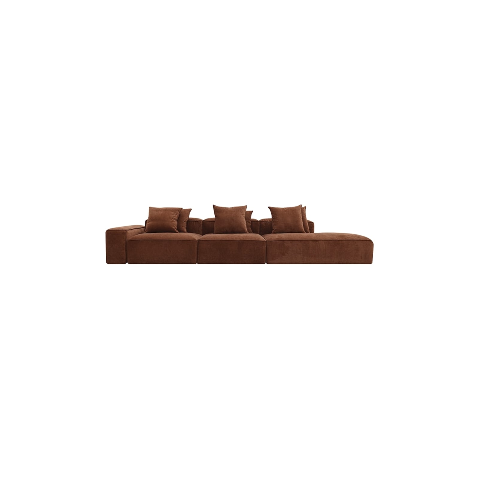 Buy Riley Muse Rust Modular Sofa - 1x Arm, 2x Armless, 1x Right ...
