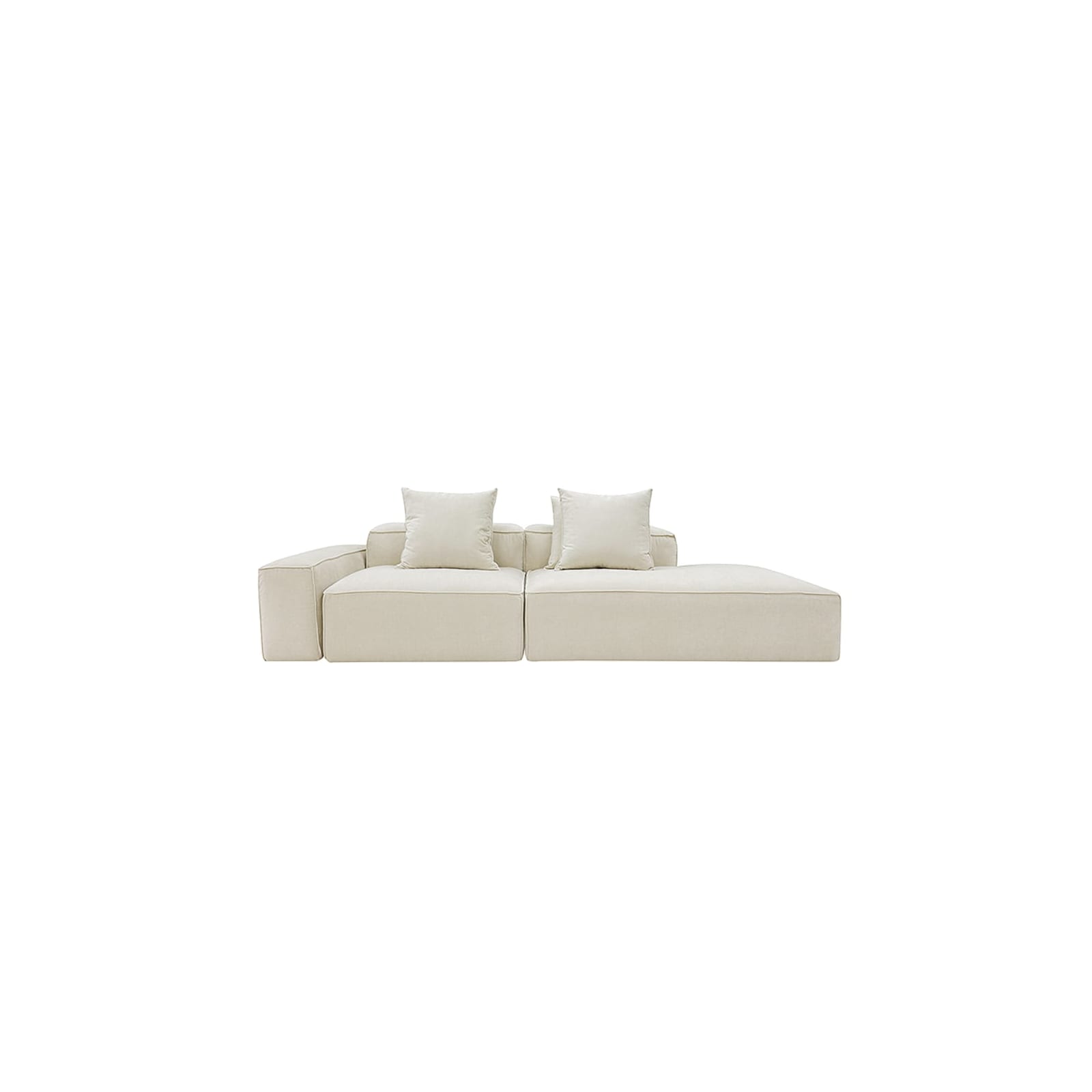 Buy Riley Muse Flax Modular Sofa - 1x Arm, 1x Armless, 1x Right ...