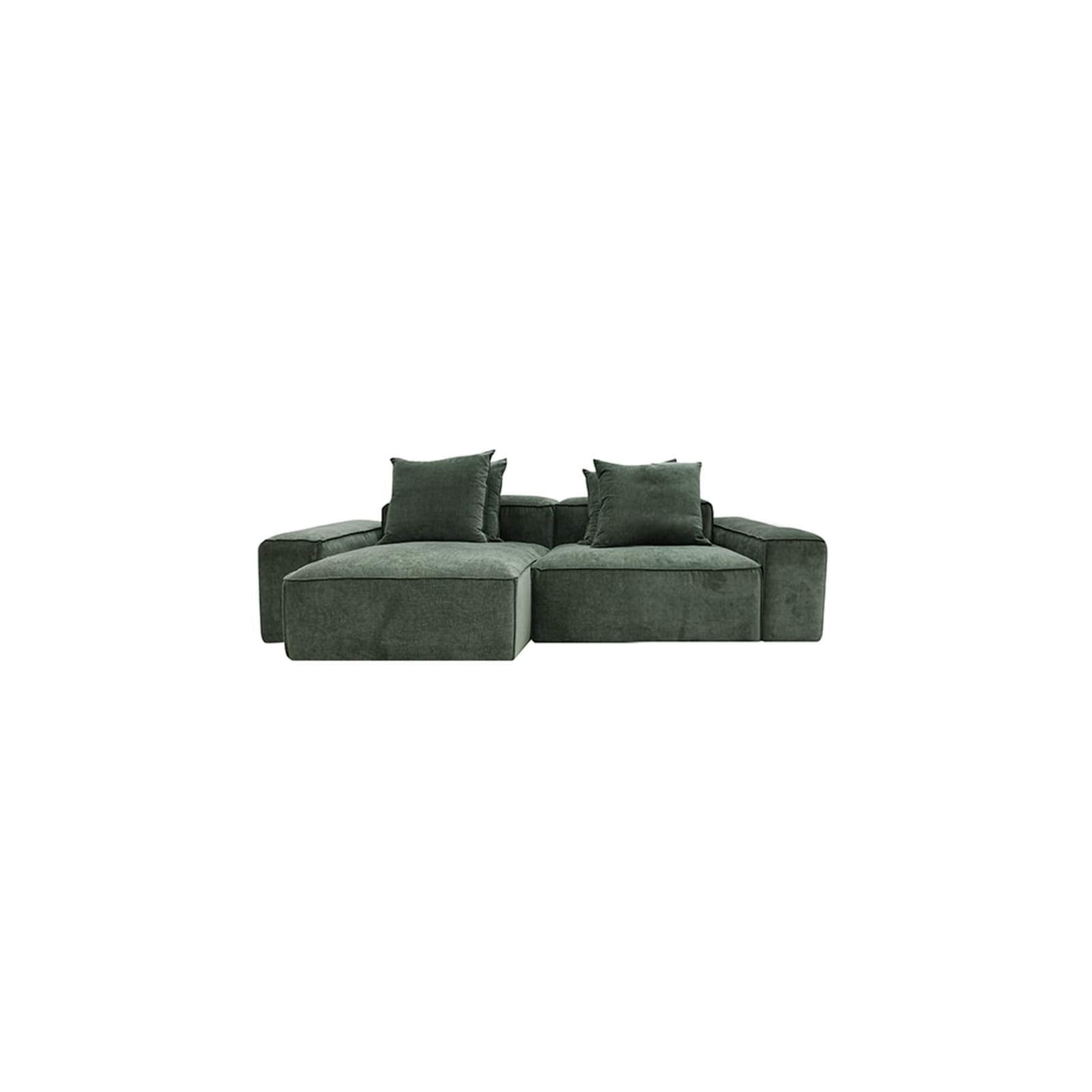 Buy Riley Muse Forest Modular Sofa - 2 Seater Chaise - Elme Living ...