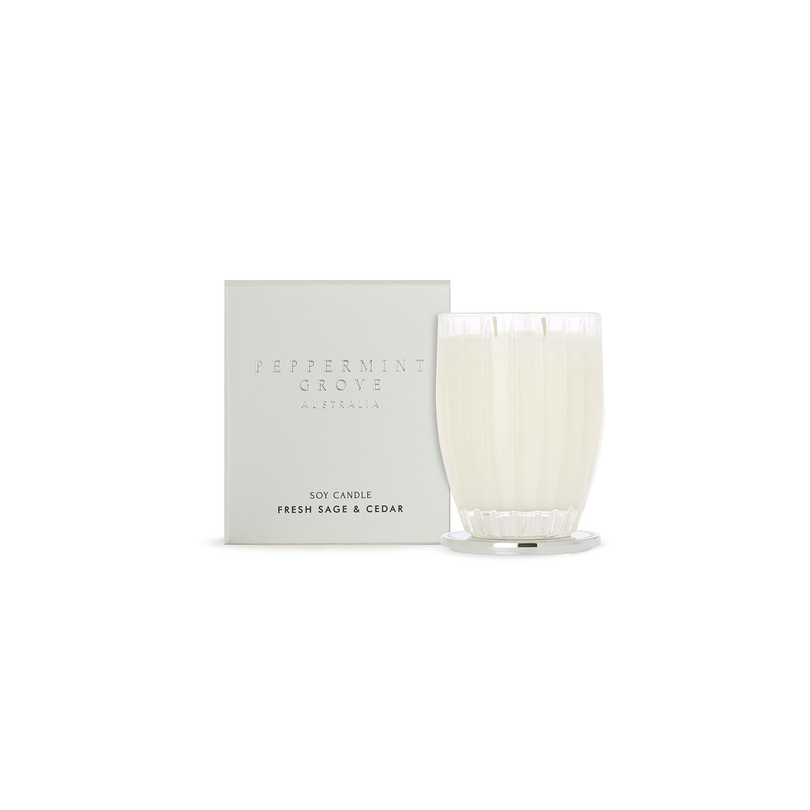 Shop Peppermint Grove Fresh Sage & Cedar Large Soy Candles 370g at ...