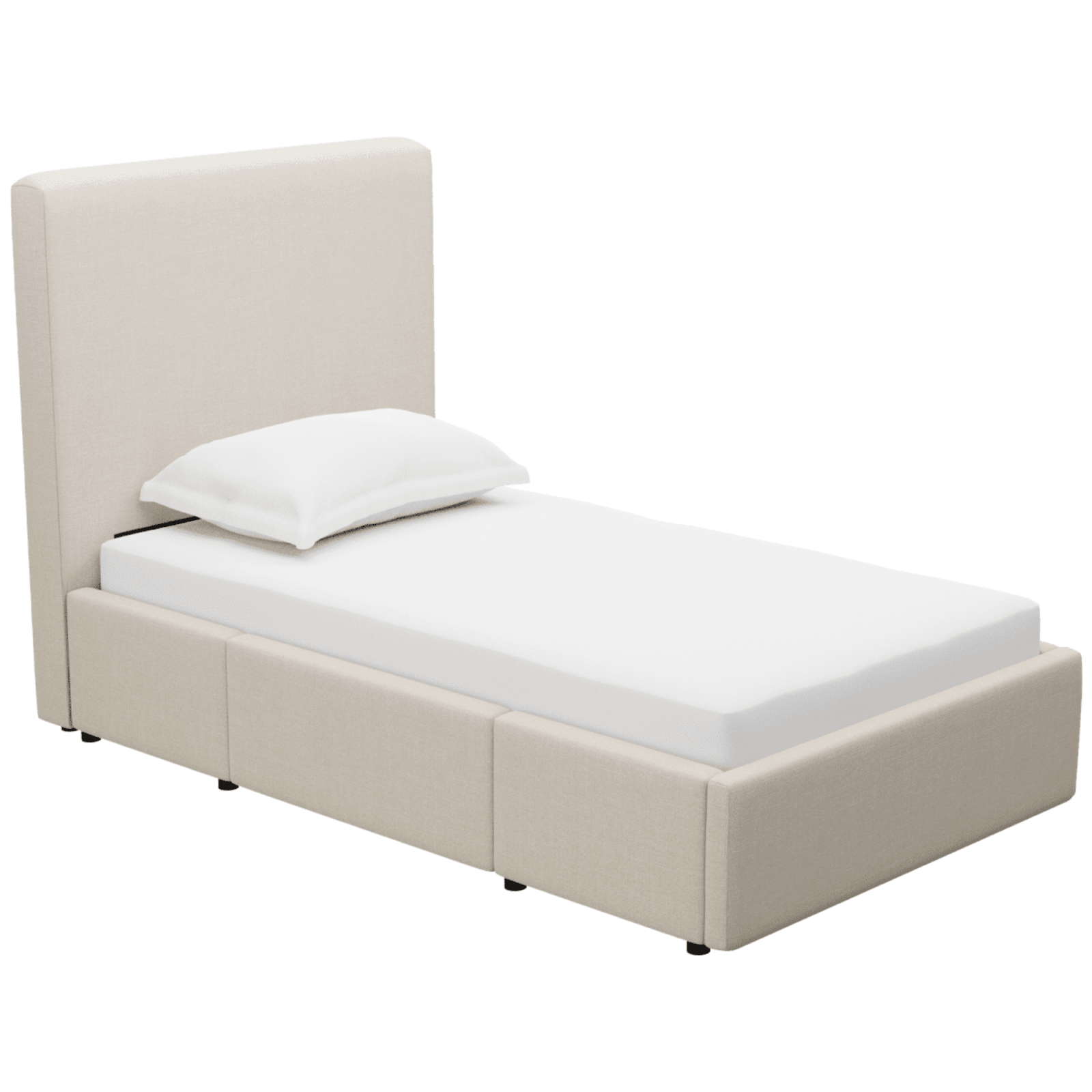 Shop Aria Santa Fe Sand Left Drawer Storage Bed at Sleeping Giant Australia