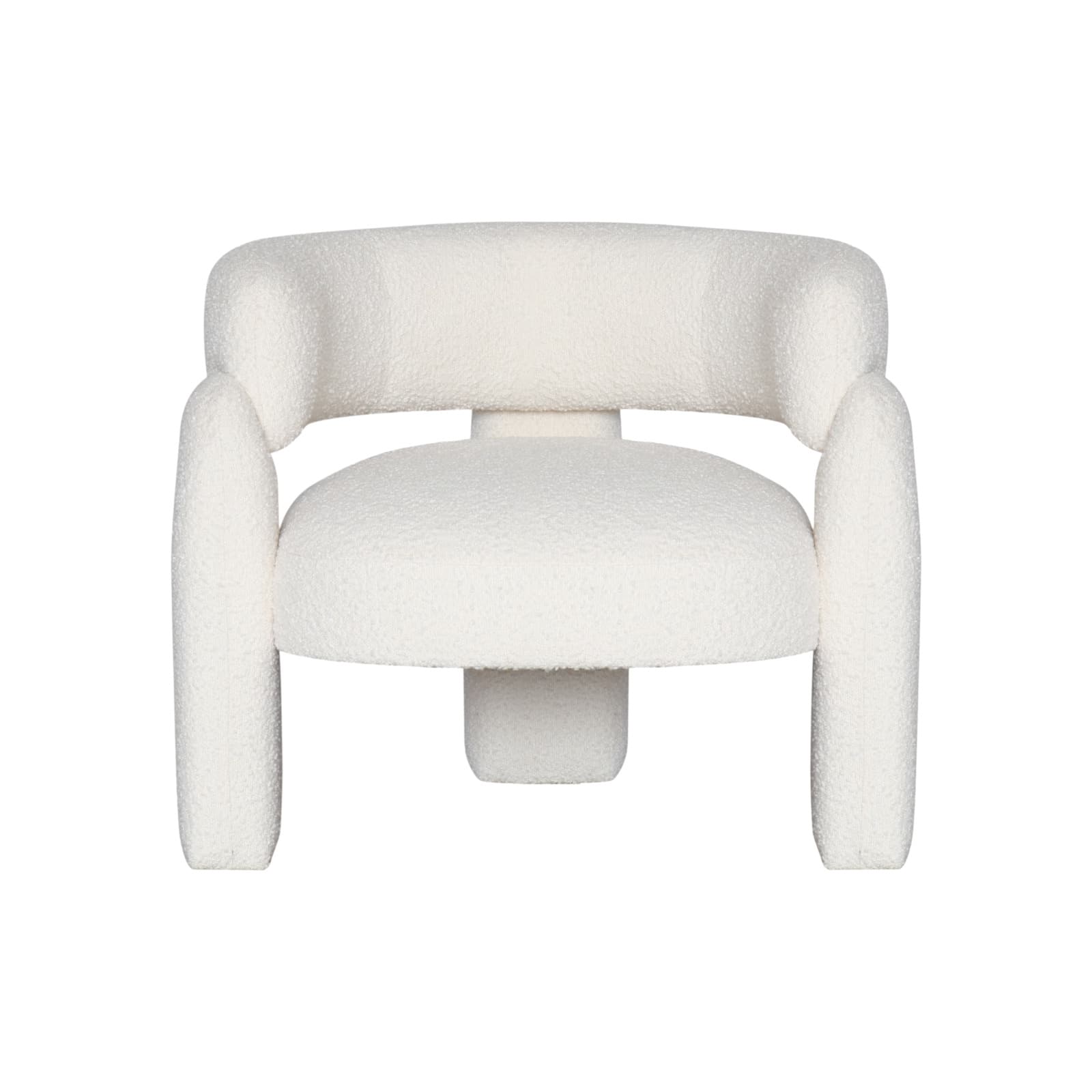 Buy Riga Occasional Chair Boucle Ivory - Elme Living Australia