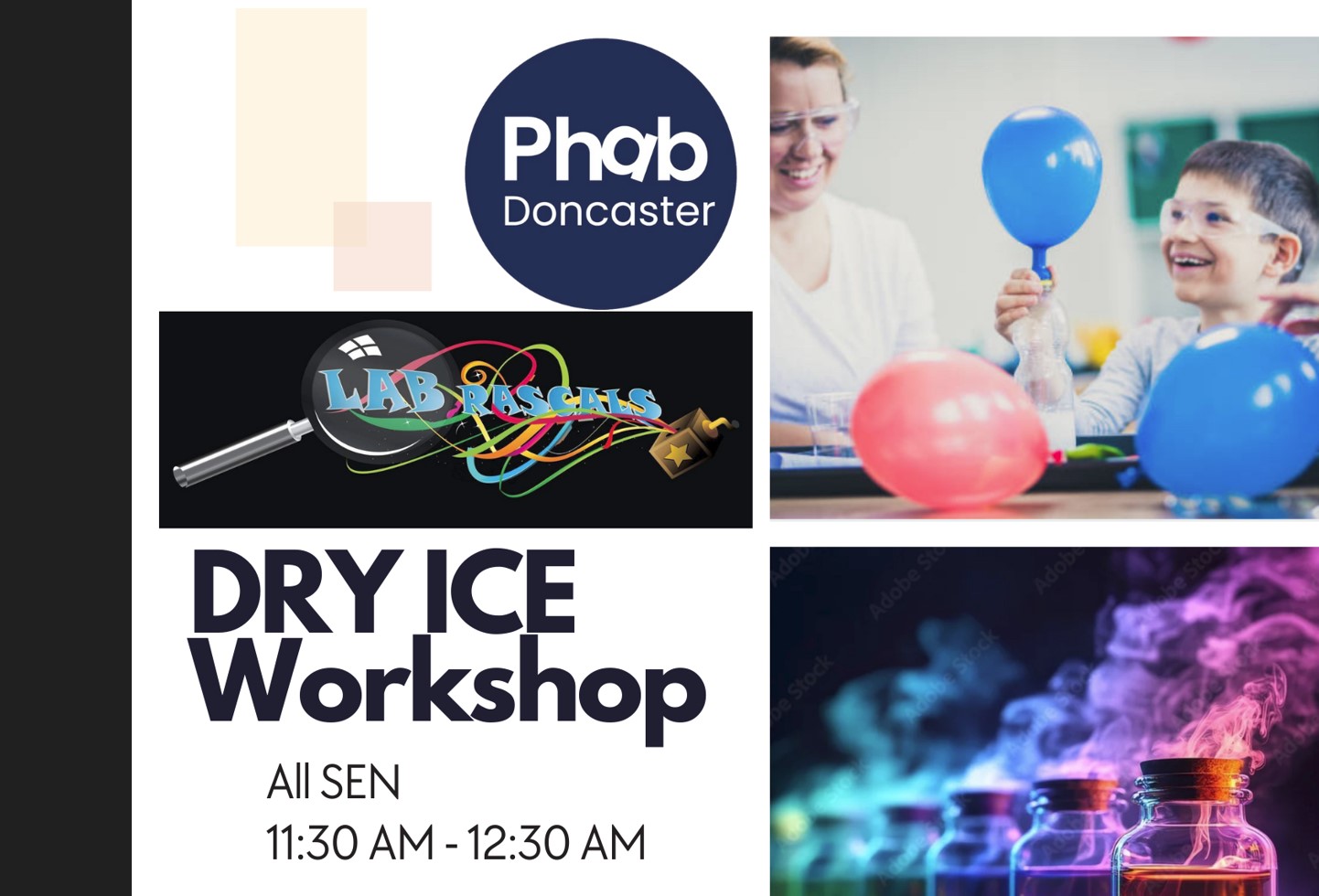 Phab Doncaster | All SEN Dry Ice Workshop with Lab Rascals
