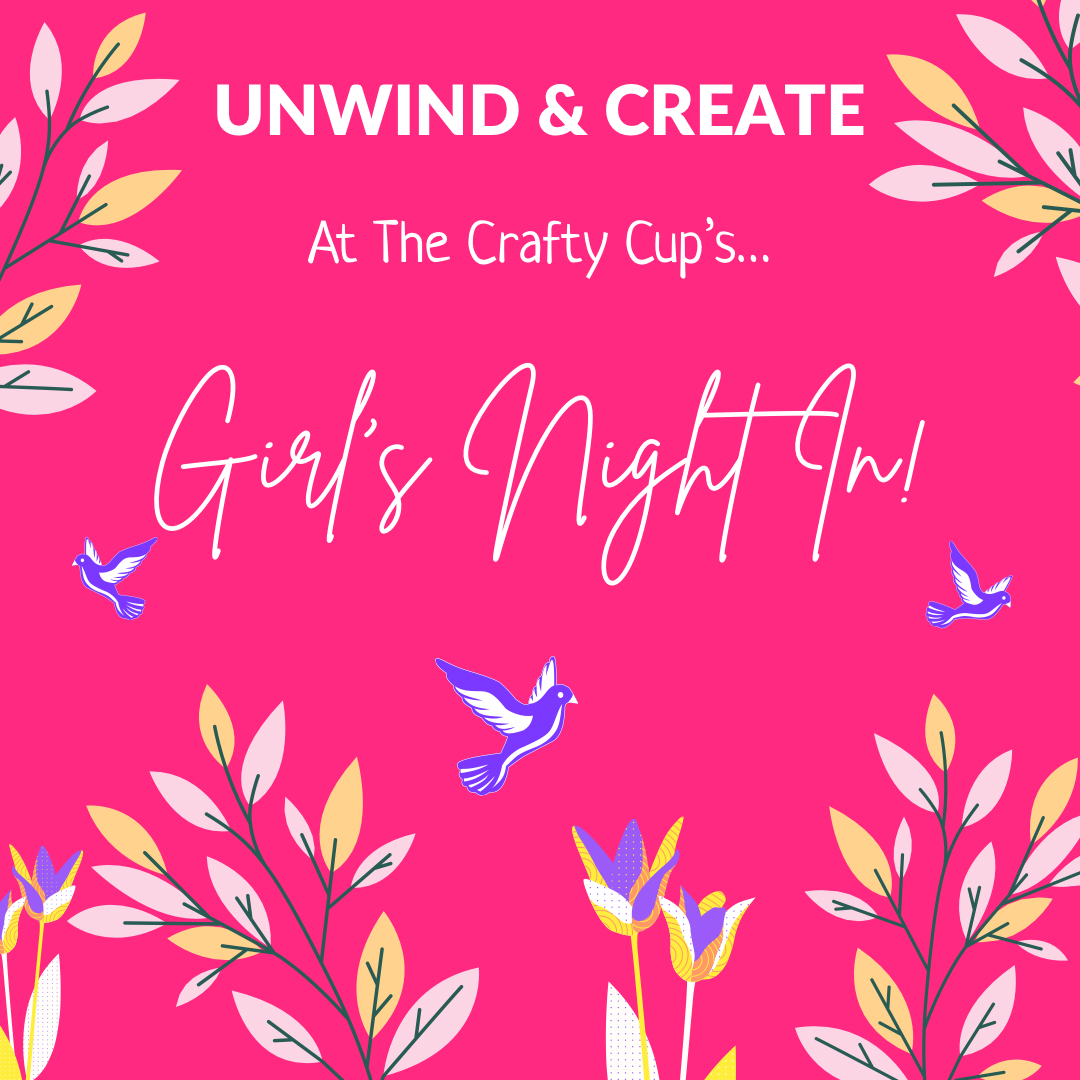 The Crafty Cup | Girls Night In - Unwind & Create - Decoupatch shell + sharing platter