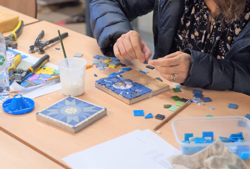 London School of Mosaic | One Day Course in Mosaic: Direct Method