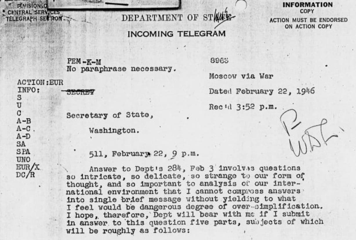 George Kennan and the Long Telegram | Council on Foreign Relations
