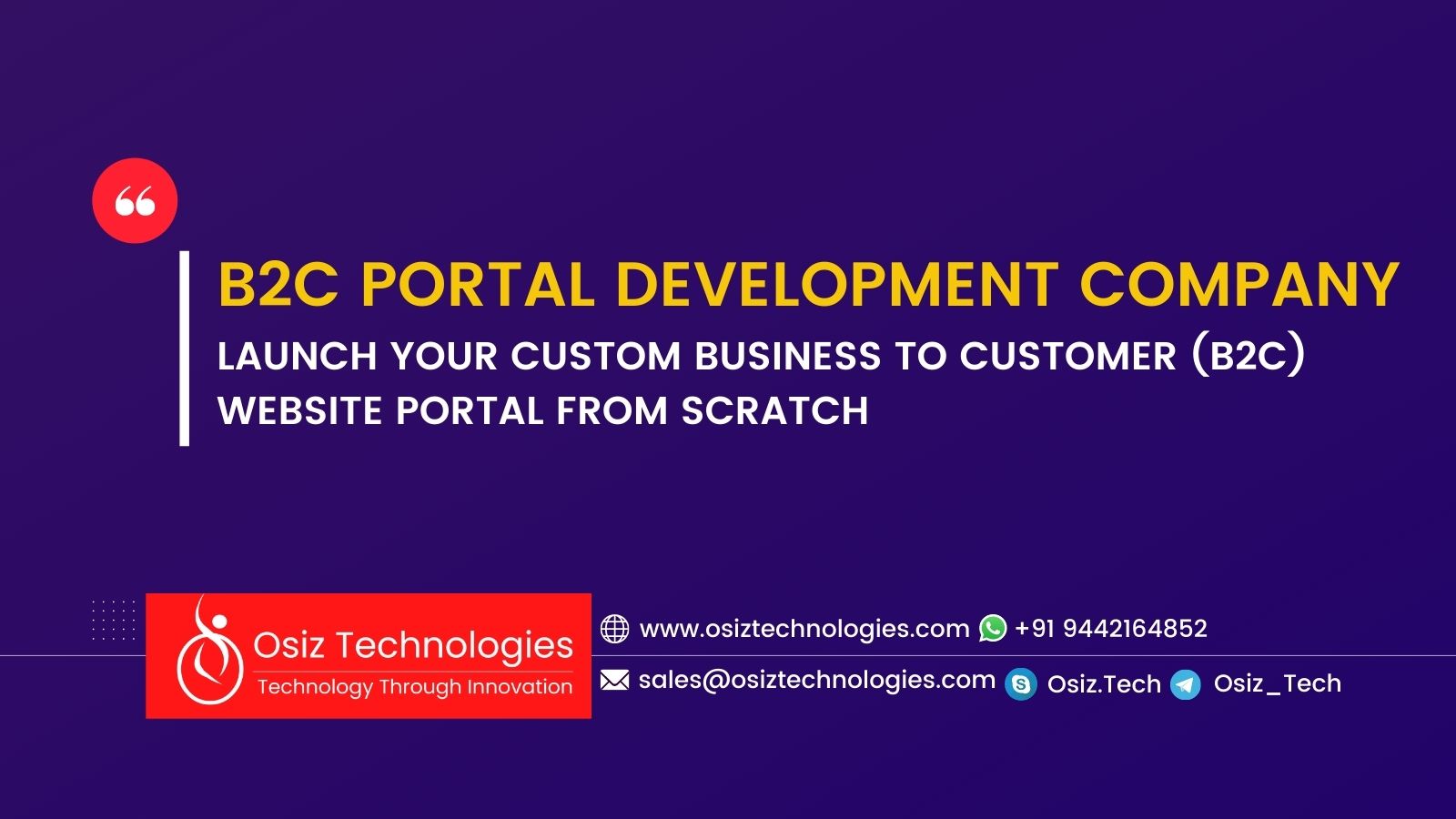 B2C Portal Development Company | B2C Website Design & Development Services