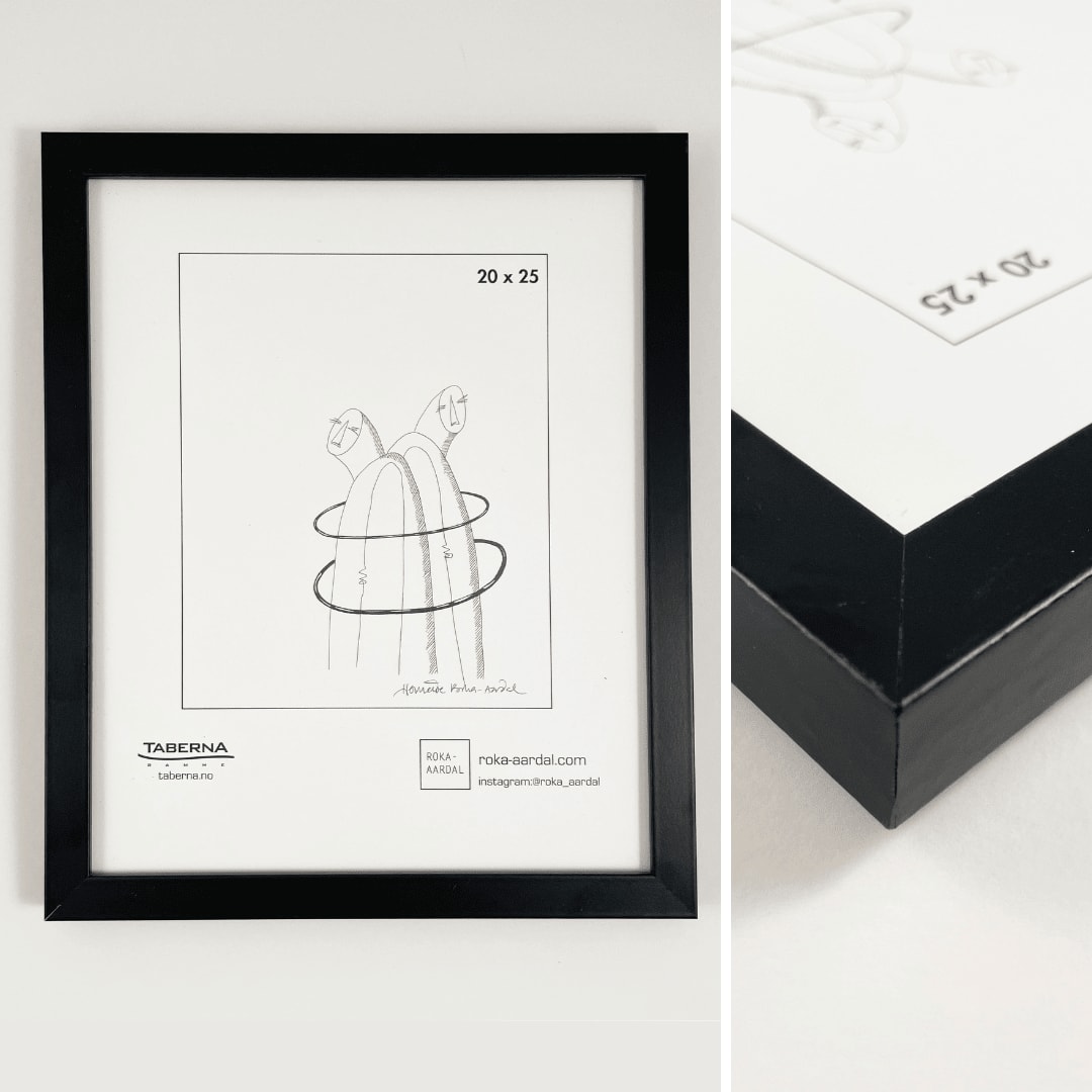 Sandvika Sort 10x15 Taberna Ramme