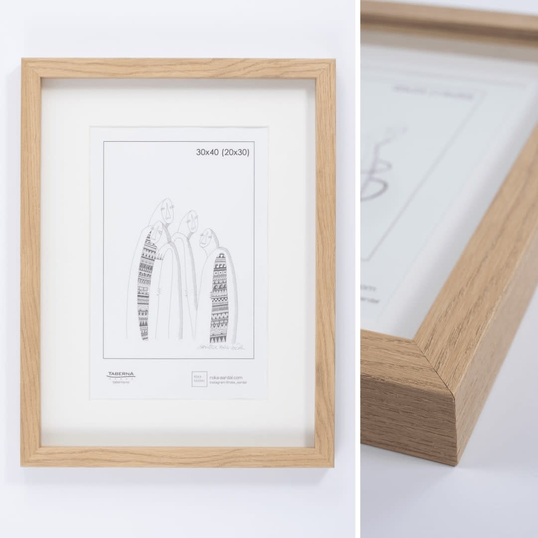 Kvitfjell eik Taberna Ramme