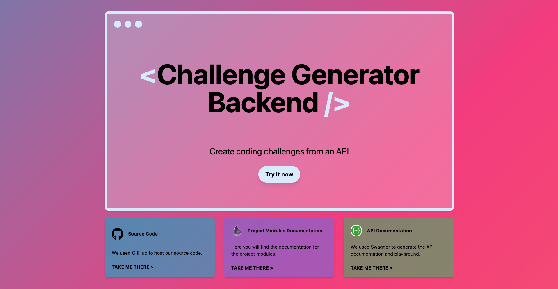 GitHub - roeeyn/challenge-generator-backend: Backend for the Challenge Generator project