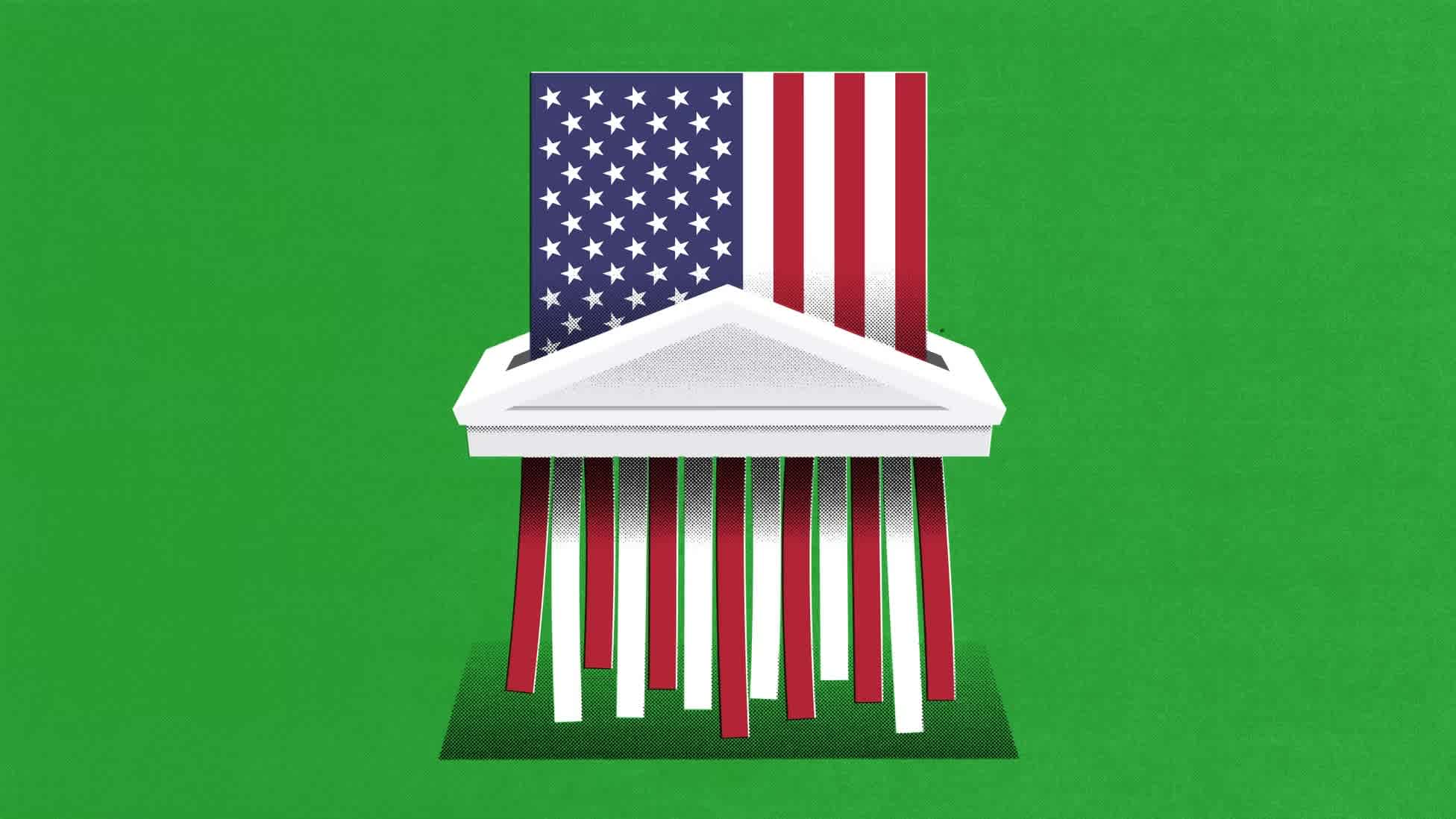 John J Custer s Illustration For The Atlantic The Supreme Court Is