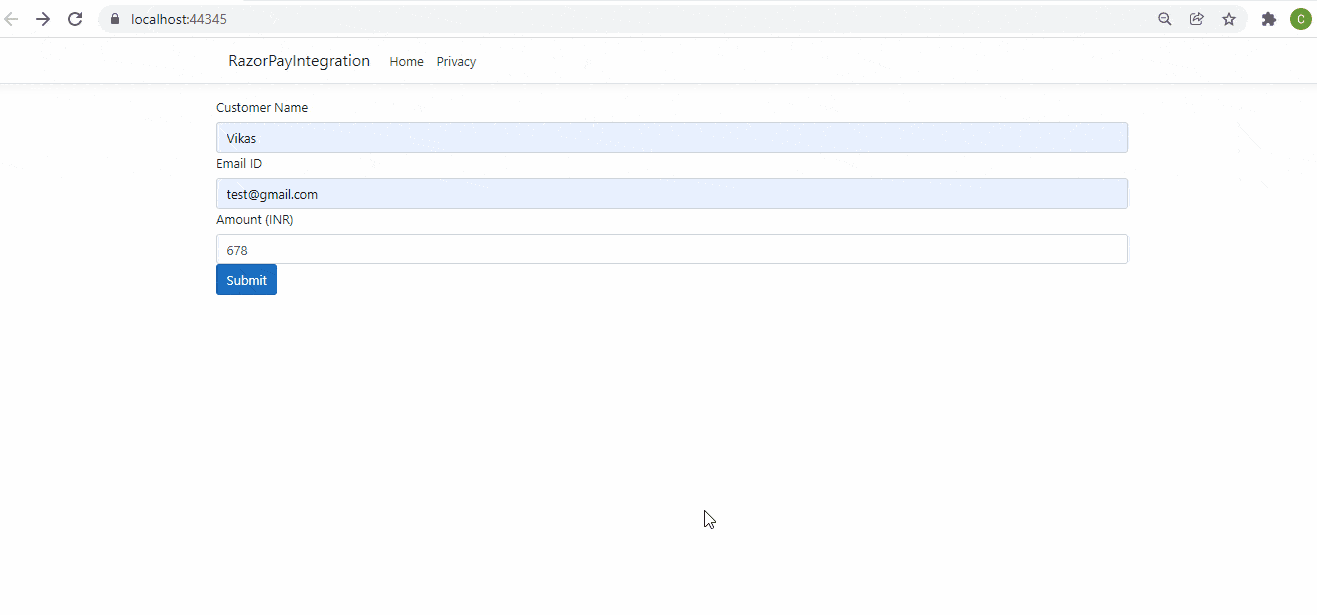 Implementing Payment Gateway In C Aspnet Core Mvc Razorpay Example Qa With Experts