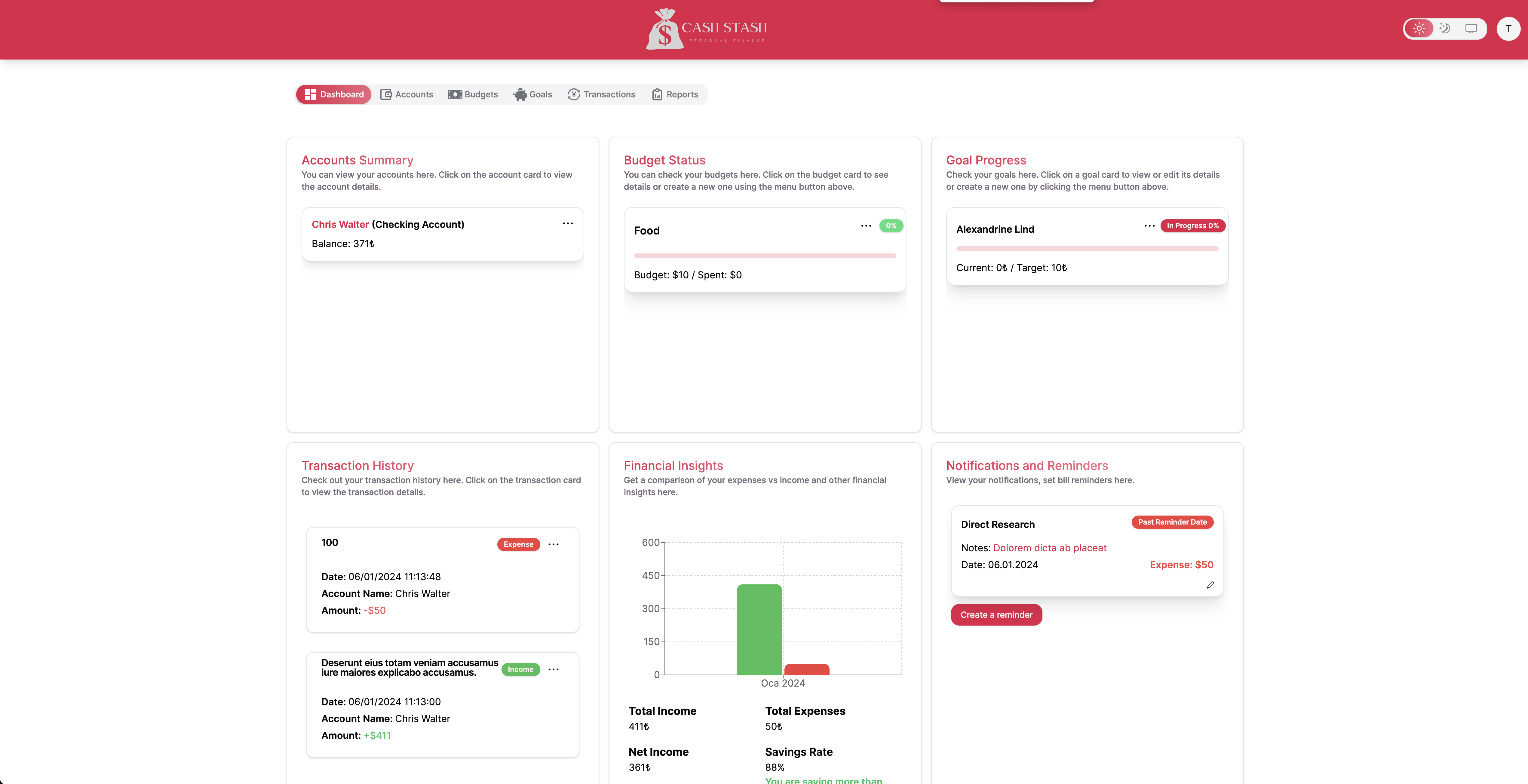 GitHub - BraveHeart-tex/Cash-Stash-v2: Cash Stash is a personal finance application that offers ...