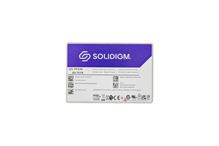 Solidigm 30.72TB PCIe NVMe Gen4 2.5" SSD SBFPF2BV307T | Buy Online