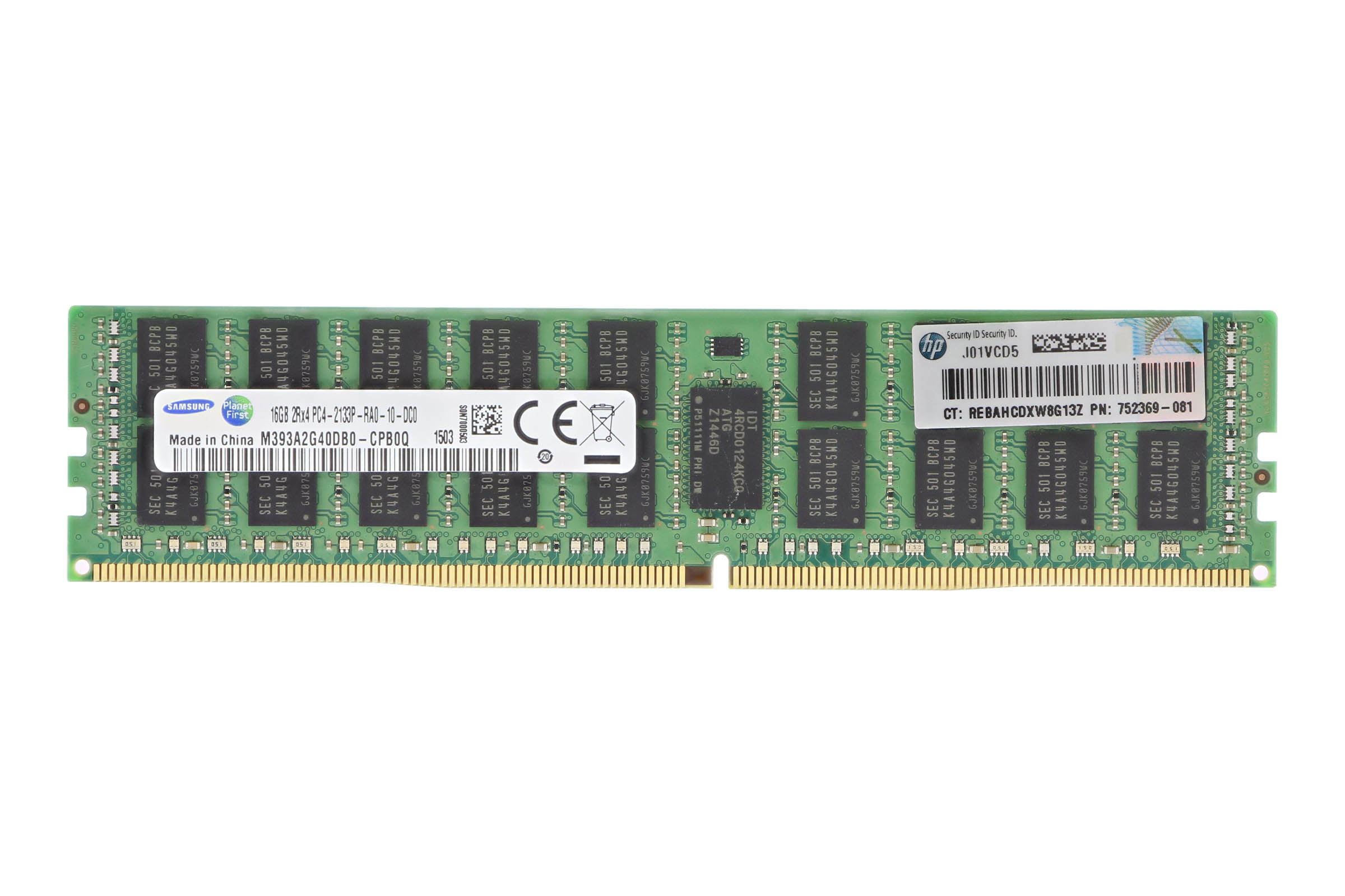 HPE 16GB PC4-2133P-R 2Rx4 ECC 752369-081, 726719-B21, 774172-001 | Buy Online