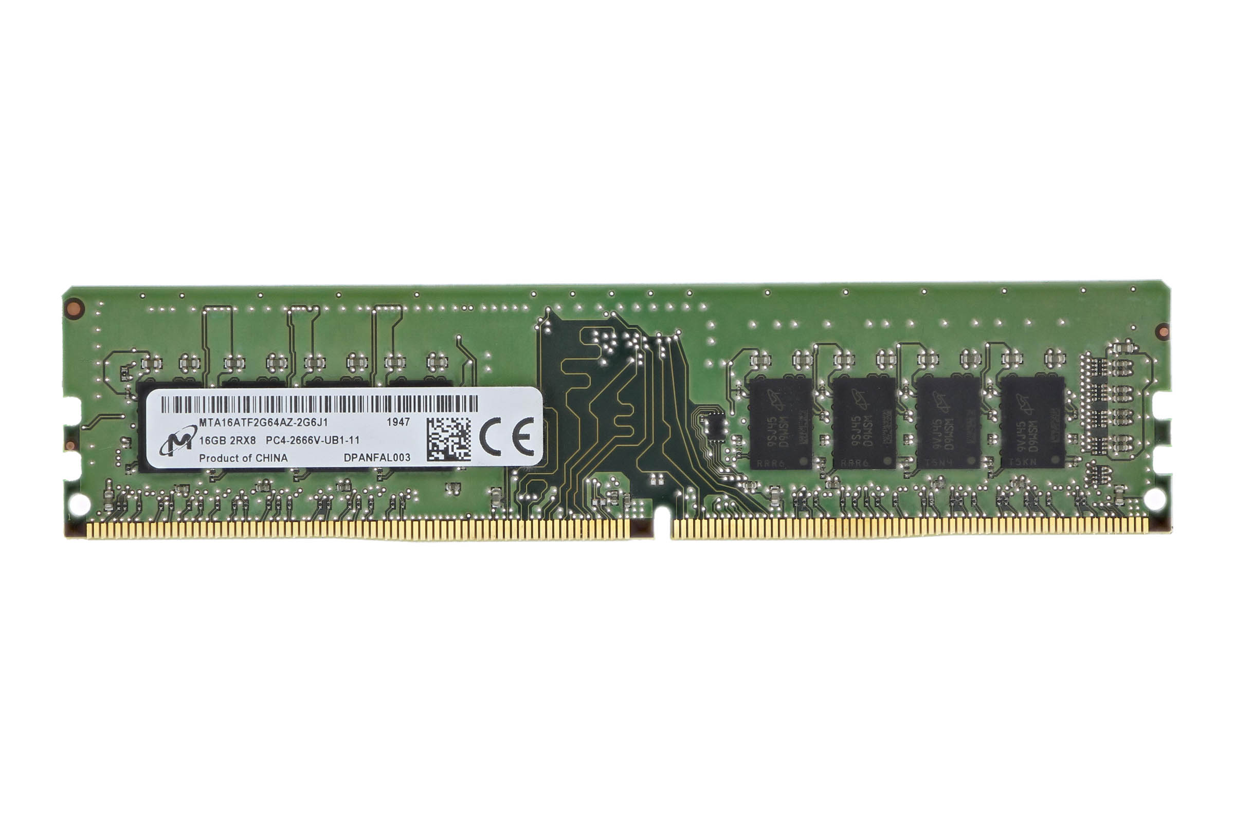Micron 16GB PC4-2666V-U 2Rx8 Non-ECC MTA16ATF2G64AZ-2G6 | Buy Online