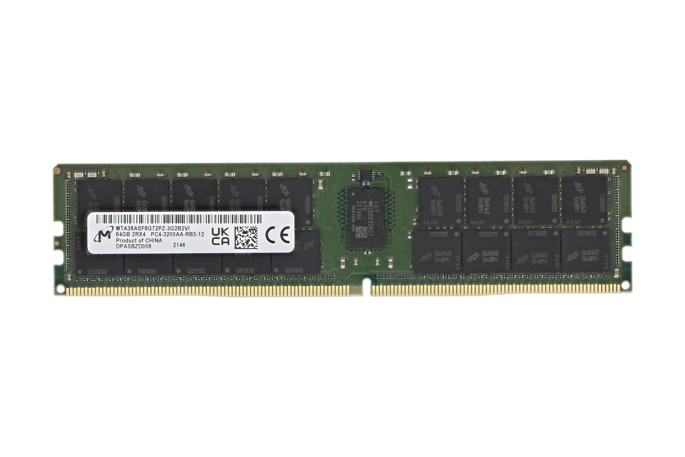 Micron 64GB PC4-3200AA-R 2Rx4 ECC MTA36ASF8G72PZ-3G2 | Buy Online