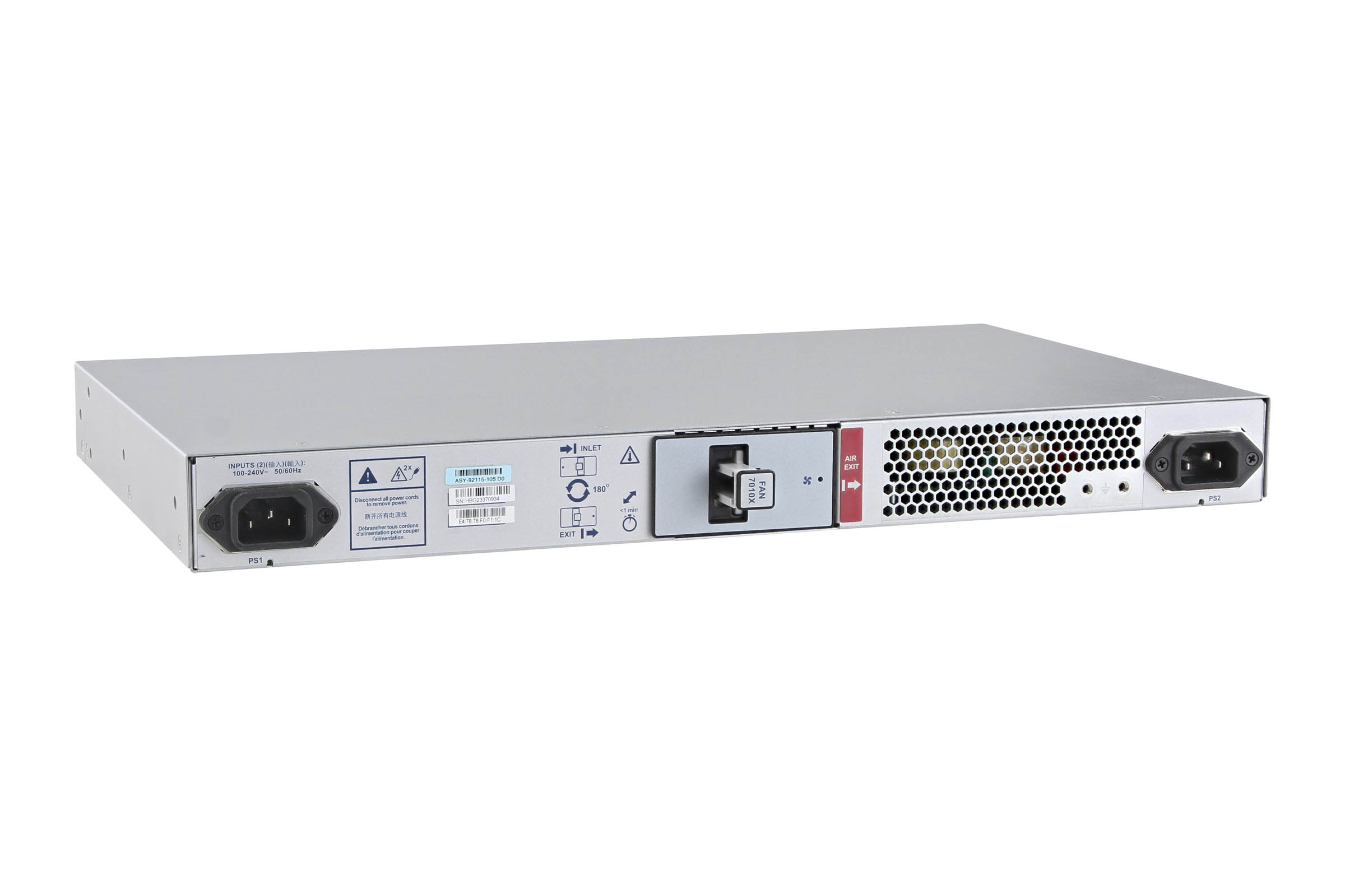 Arista DCS-7010TX-48 Switch Normal and Reverse switchable airflow