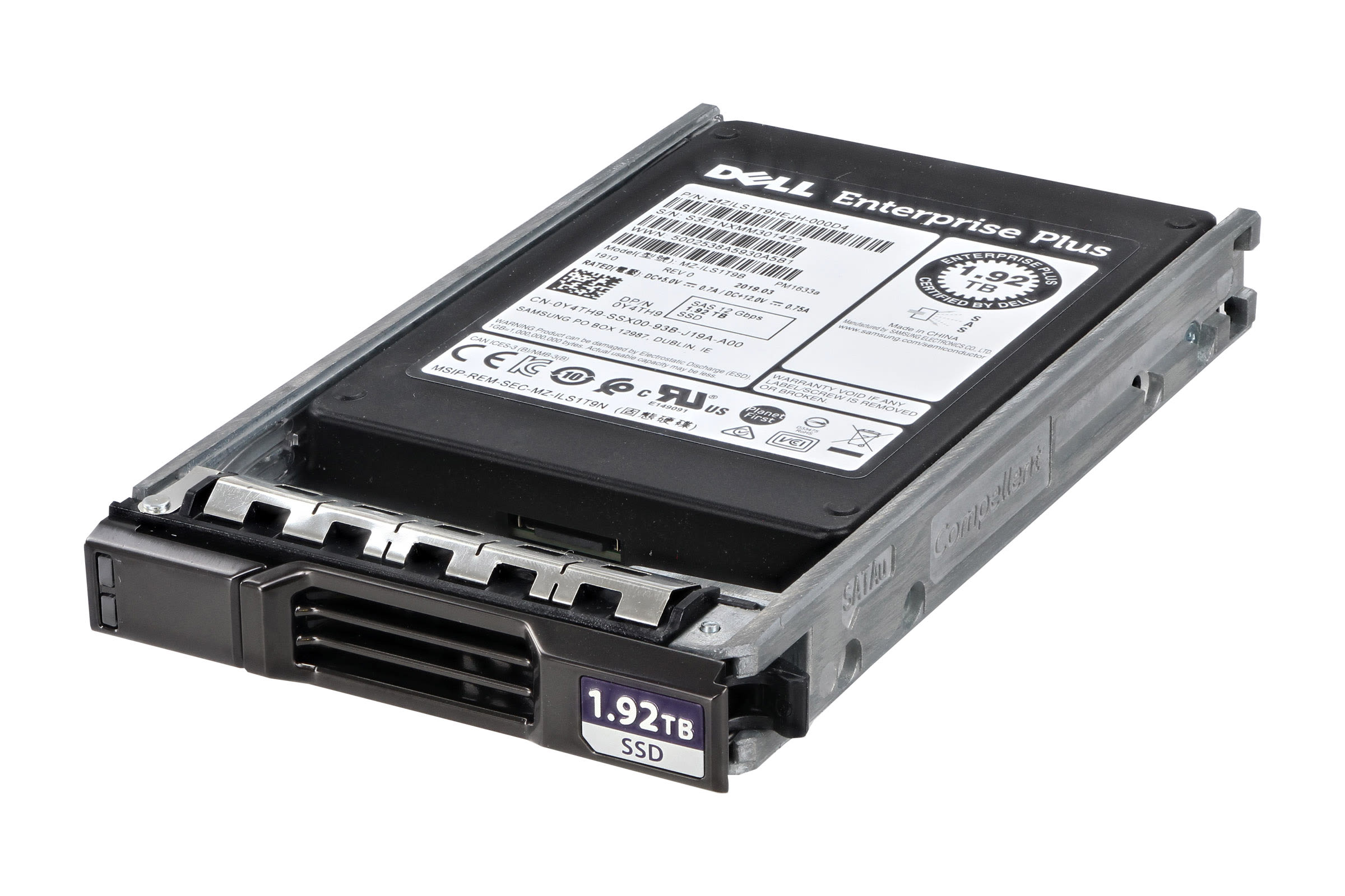 Y4TH9 Compellent 1.92TB SAS 2.5" 12Gbps Read Intensive Solid State Drive