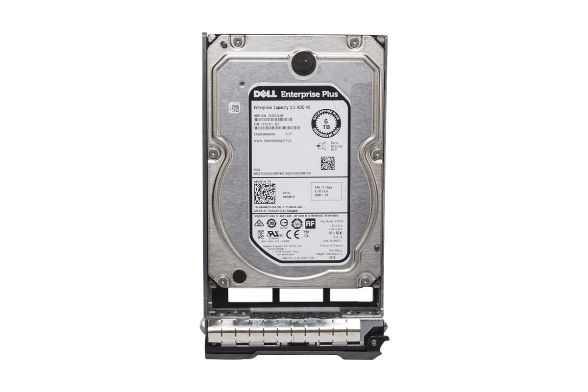 MM81X Compellent 6TB 7.2k SAS 3.5" 12Gbps 512e Hard Drive