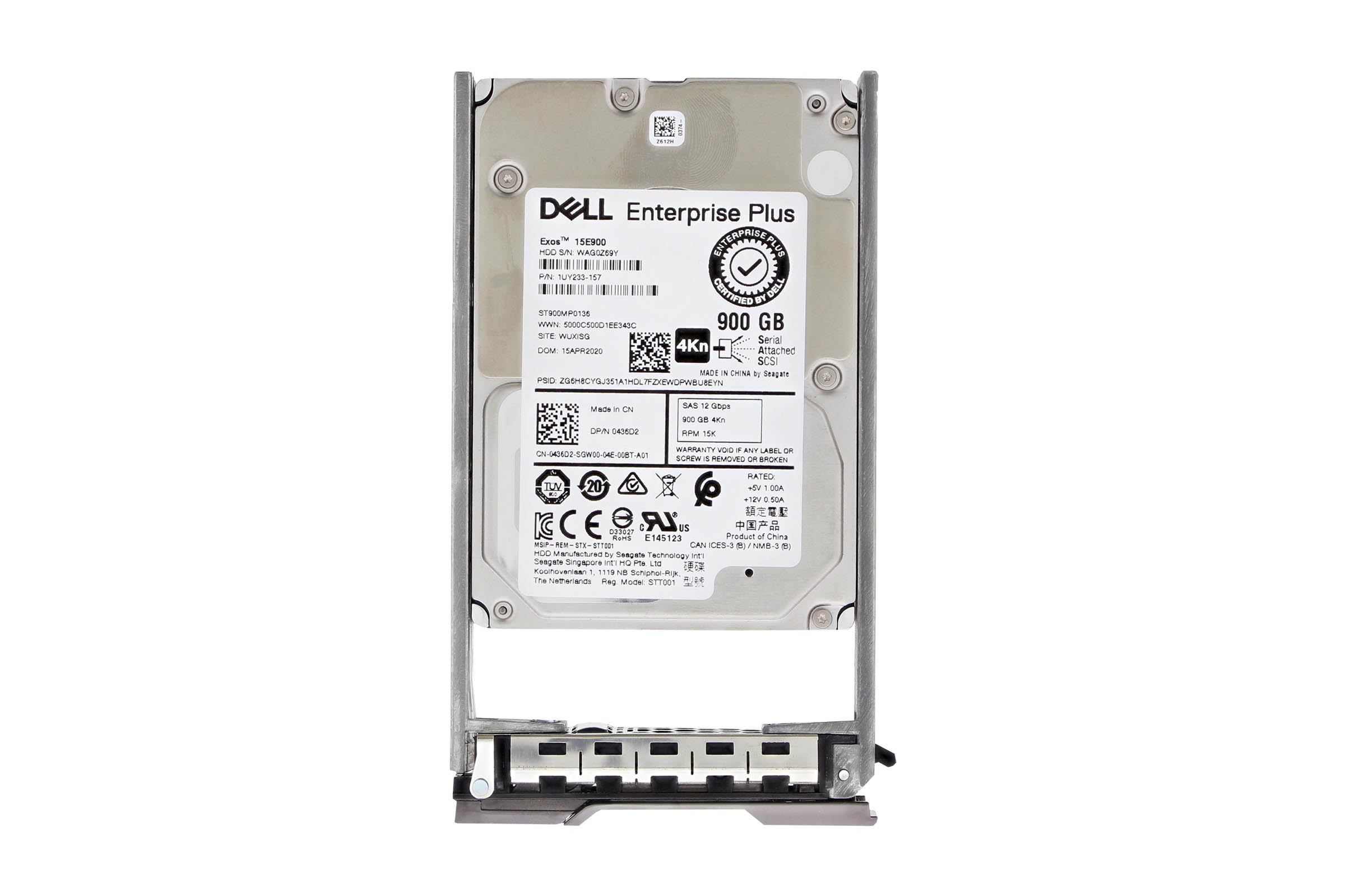436D2 Compellent 900GB 15k SAS 2.5" 12Gbps 4kn Hard Drive