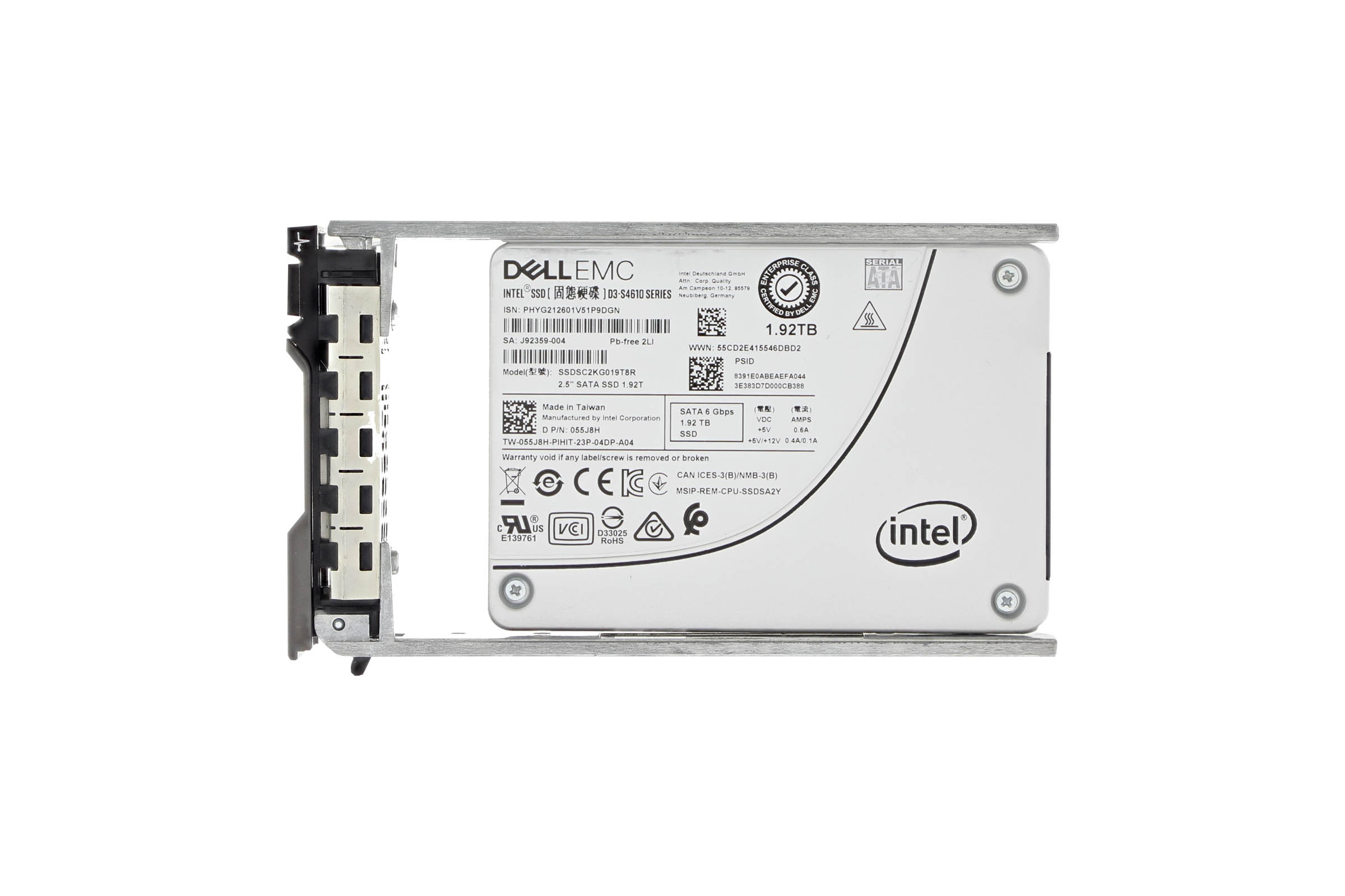 Dell 1.92TB SATA 2.5" 6G Refurbished SSD 55J8H. | Buy Online