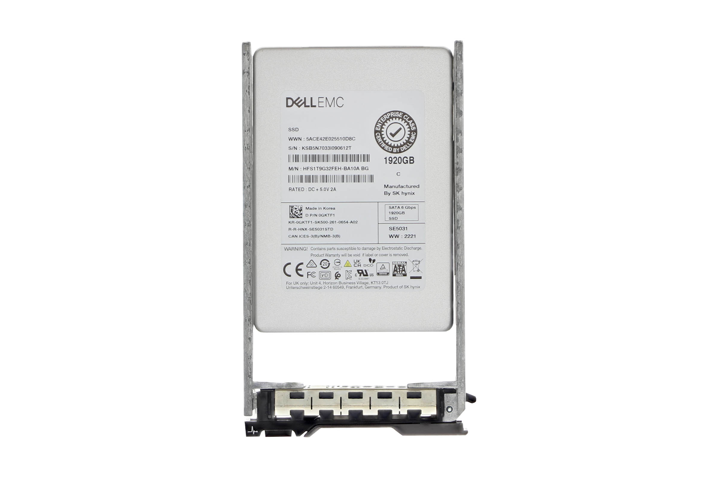 Dell 1.92TB SATA 2.5" 6G SSD GKTF1 | Buy Online